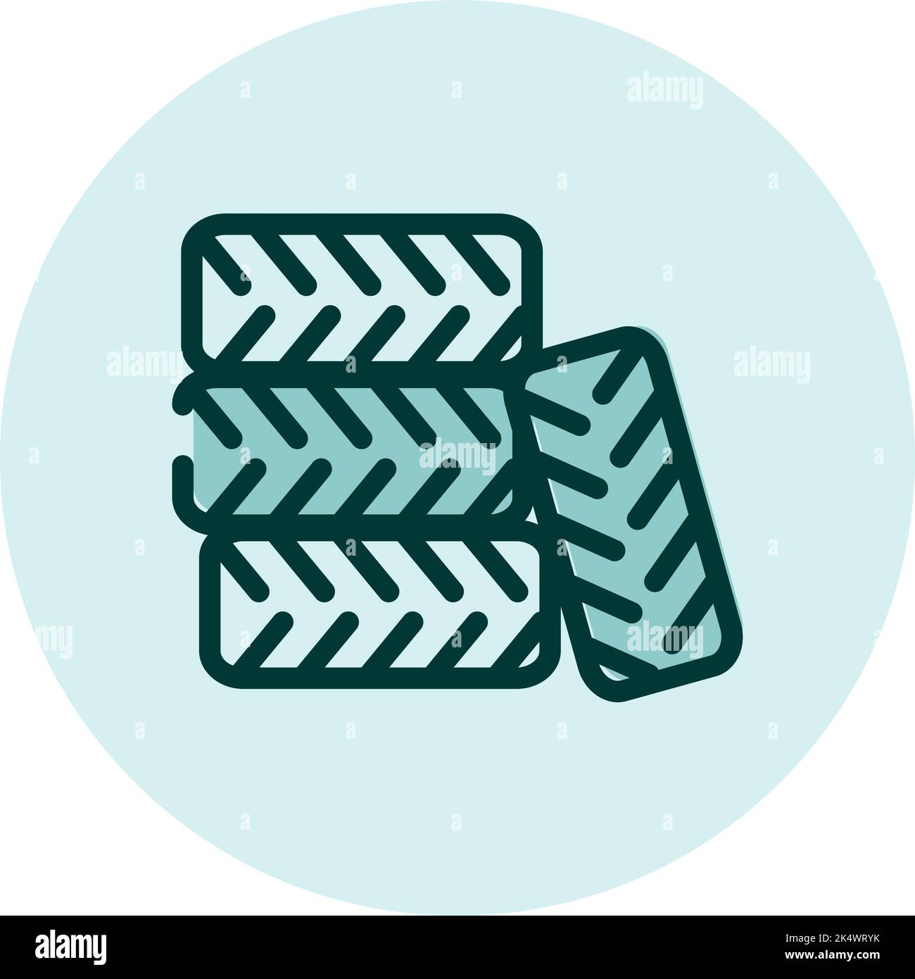 Car tires, illustration, vector on a white background Stock Vector ...