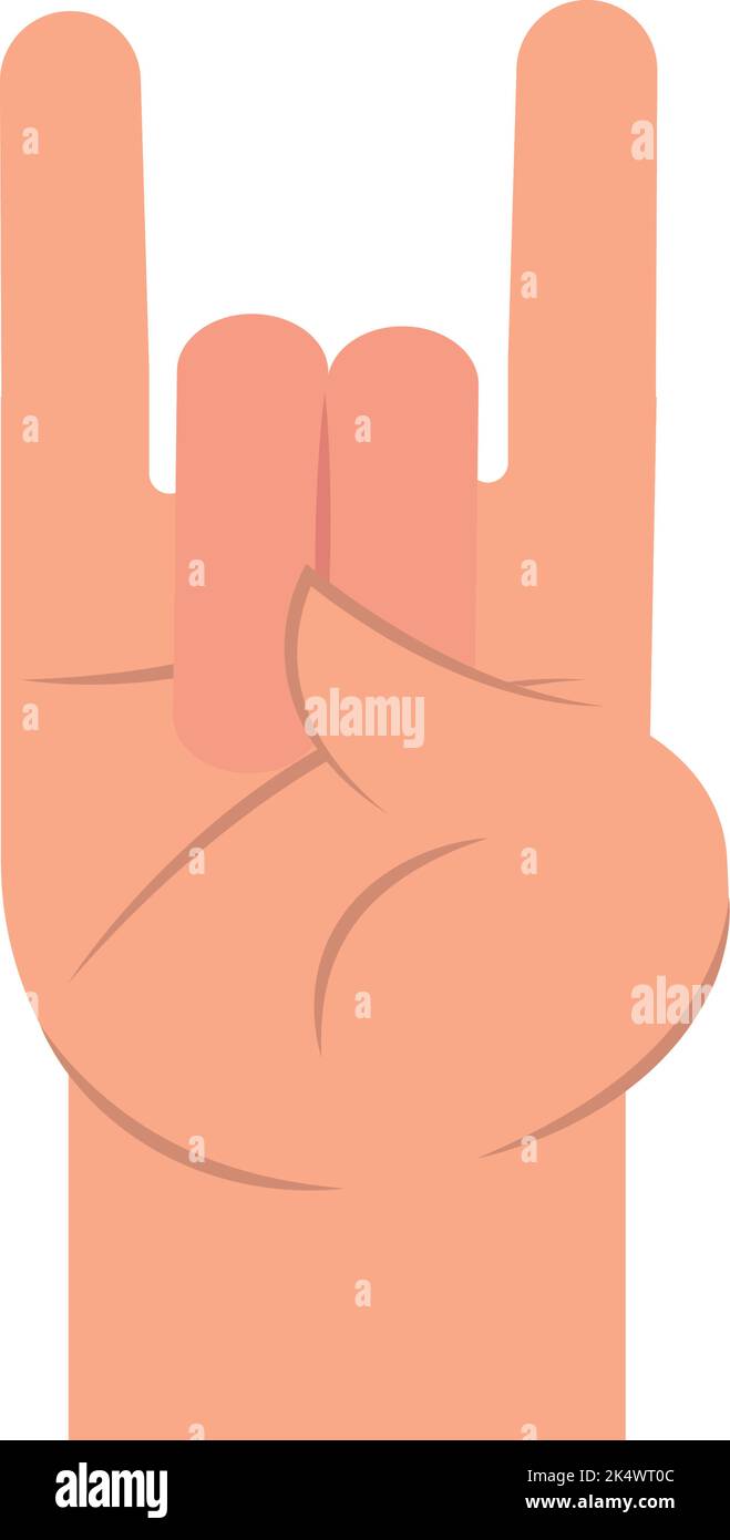 hand rock and roll gesture Stock Vector Image & Art - Alamy