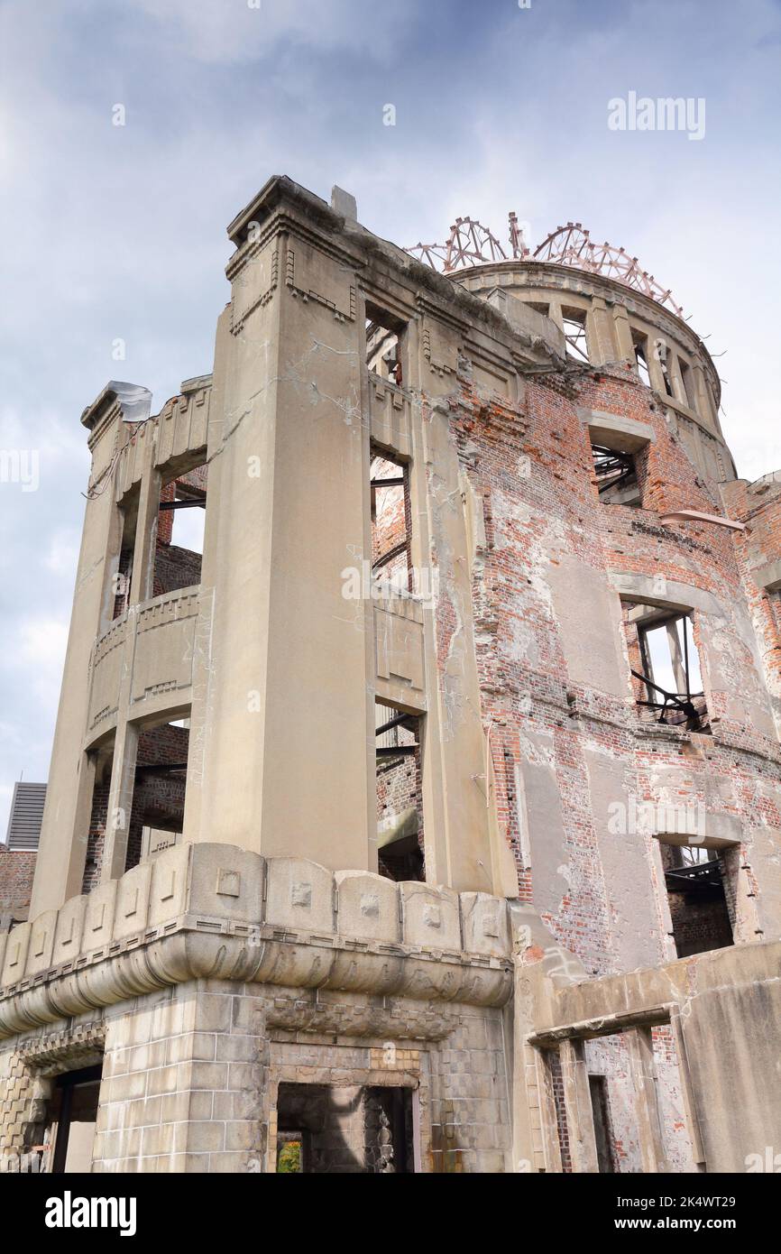 Atomic Bomb Dome in Hiroshima. Building destroyed by the atomic bomb in ...