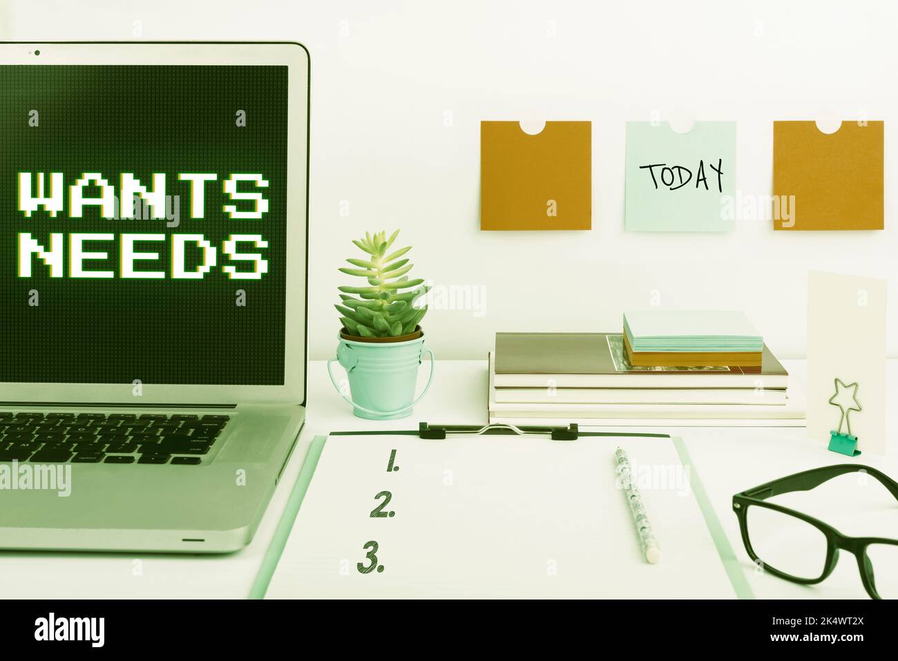 Text caption presenting Wants Needs. Word for to have something ...