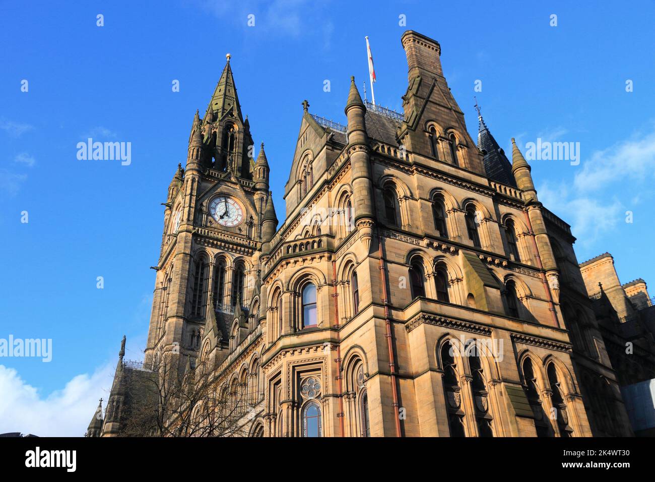Manchester City Hall. Local government building of Manchester UK Stock ...