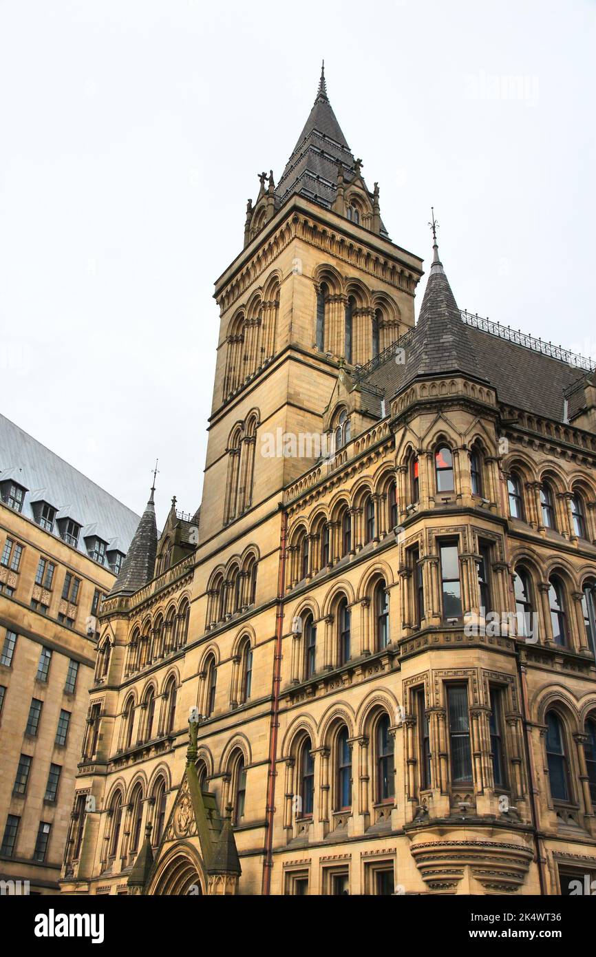Manchester City Hall. Local government building of Manchester UK Stock ...