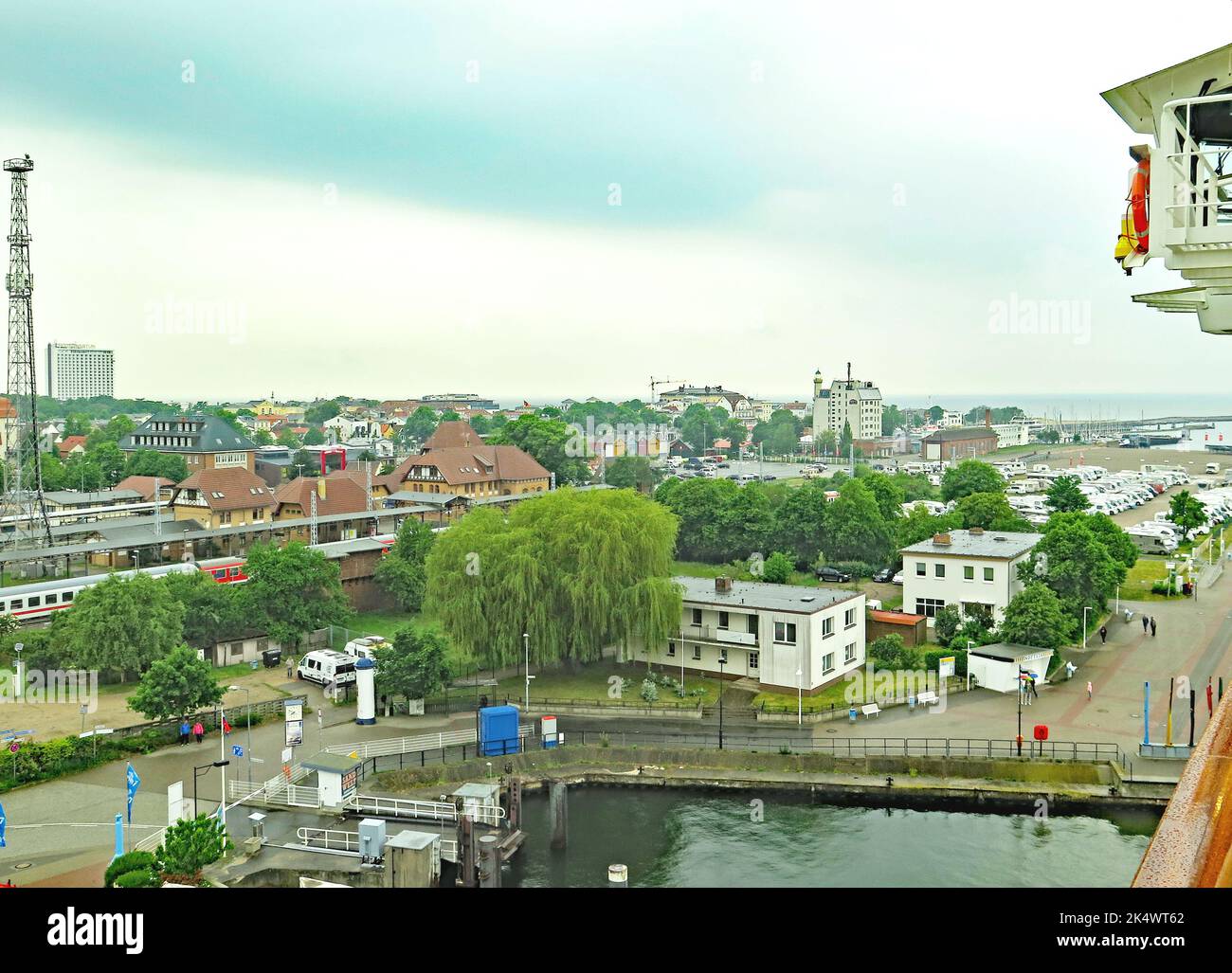 Overview of Warnemunde, Germany, Europe Stock Photo - Alamy
