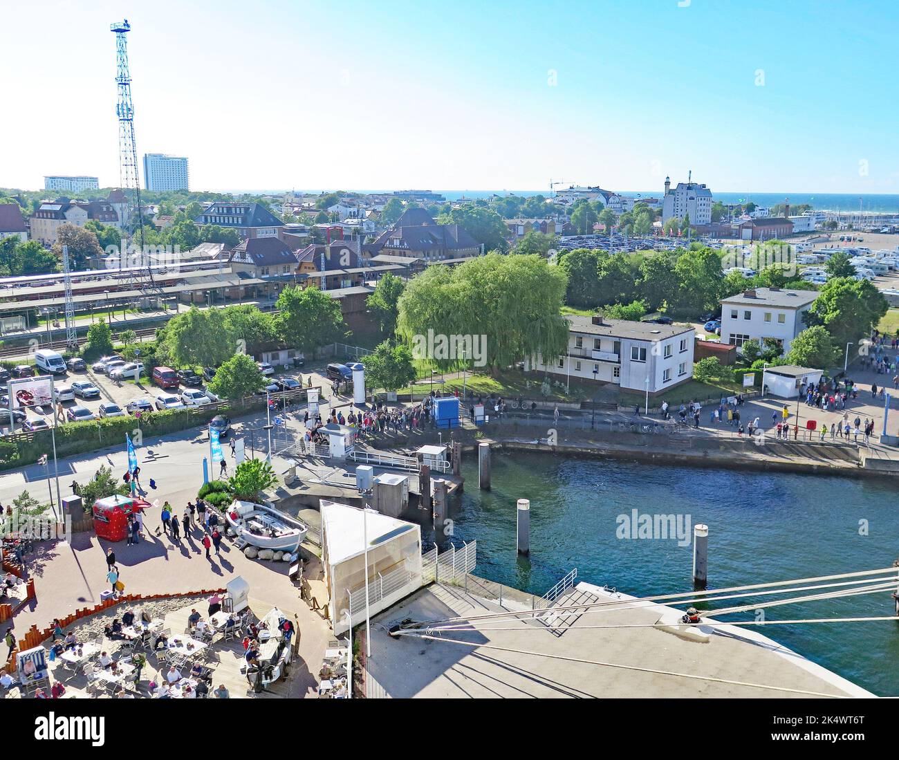 Overview of Warnemunde, Germany, Europe Stock Photo - Alamy