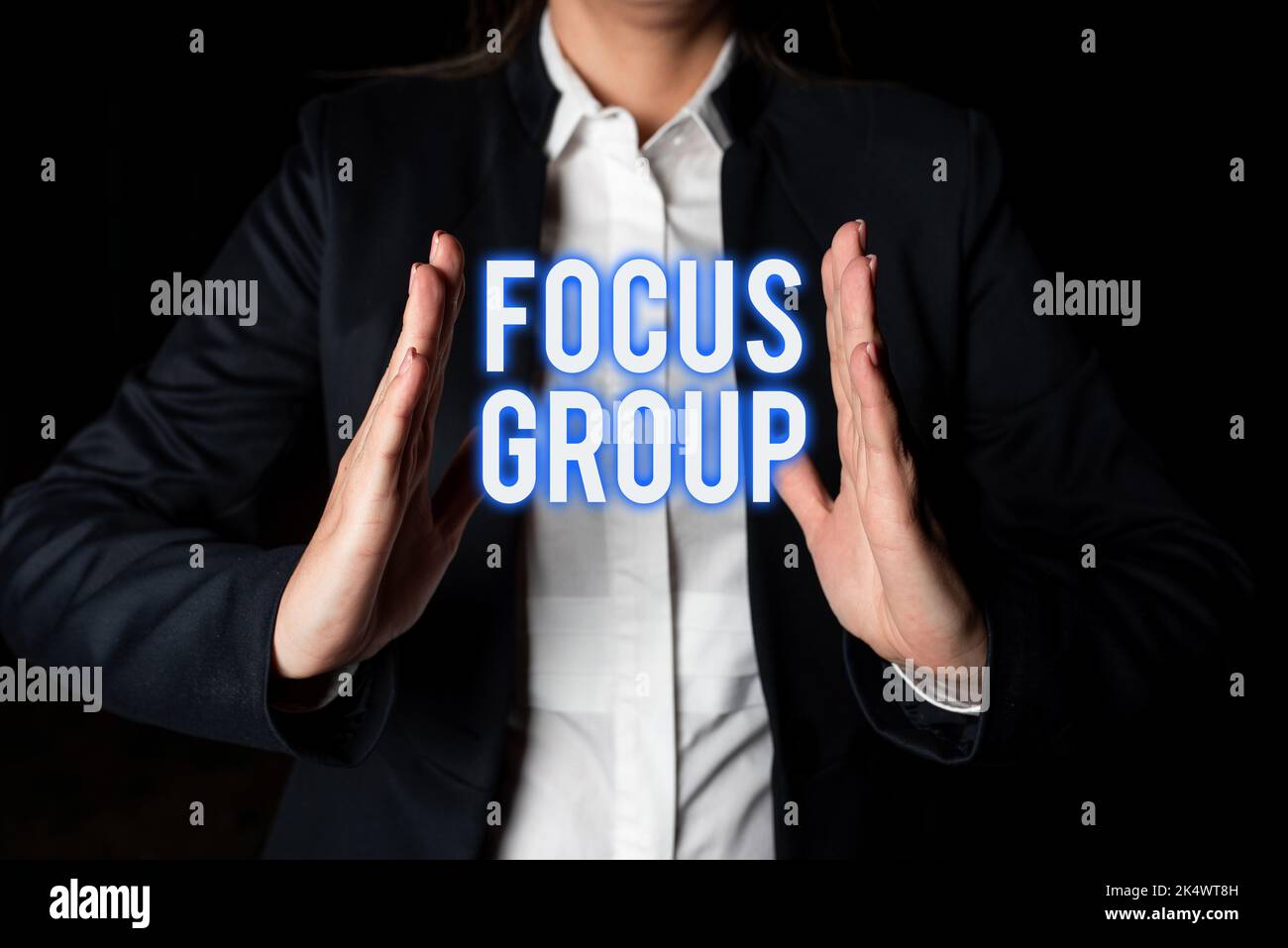 Conceptual display Focus Group. Business showcase consist of ...