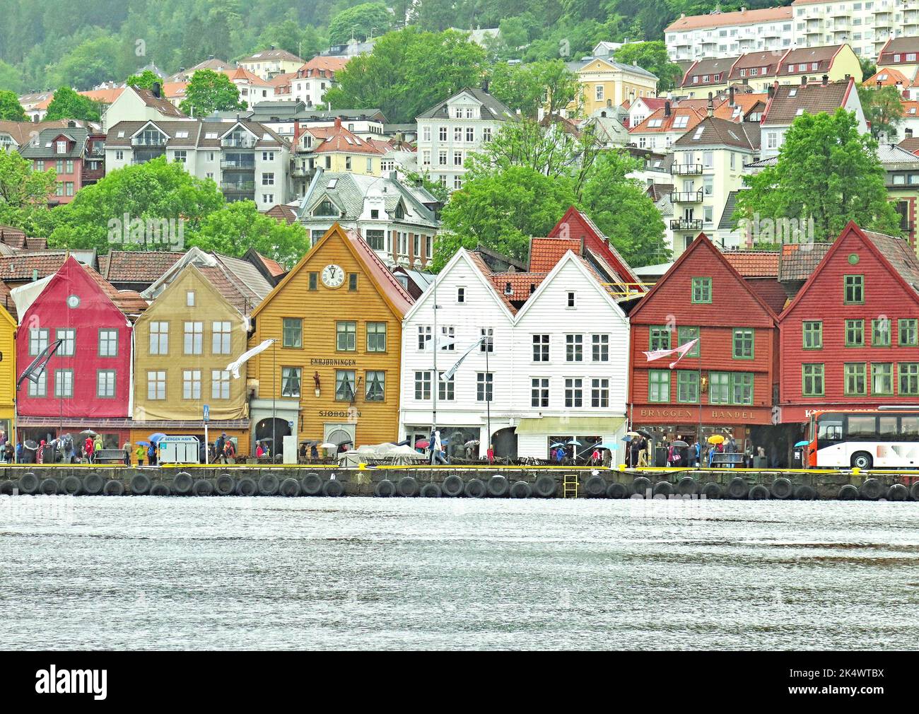 Overview of Bergen in Norway, Europe Stock Photo - Alamy