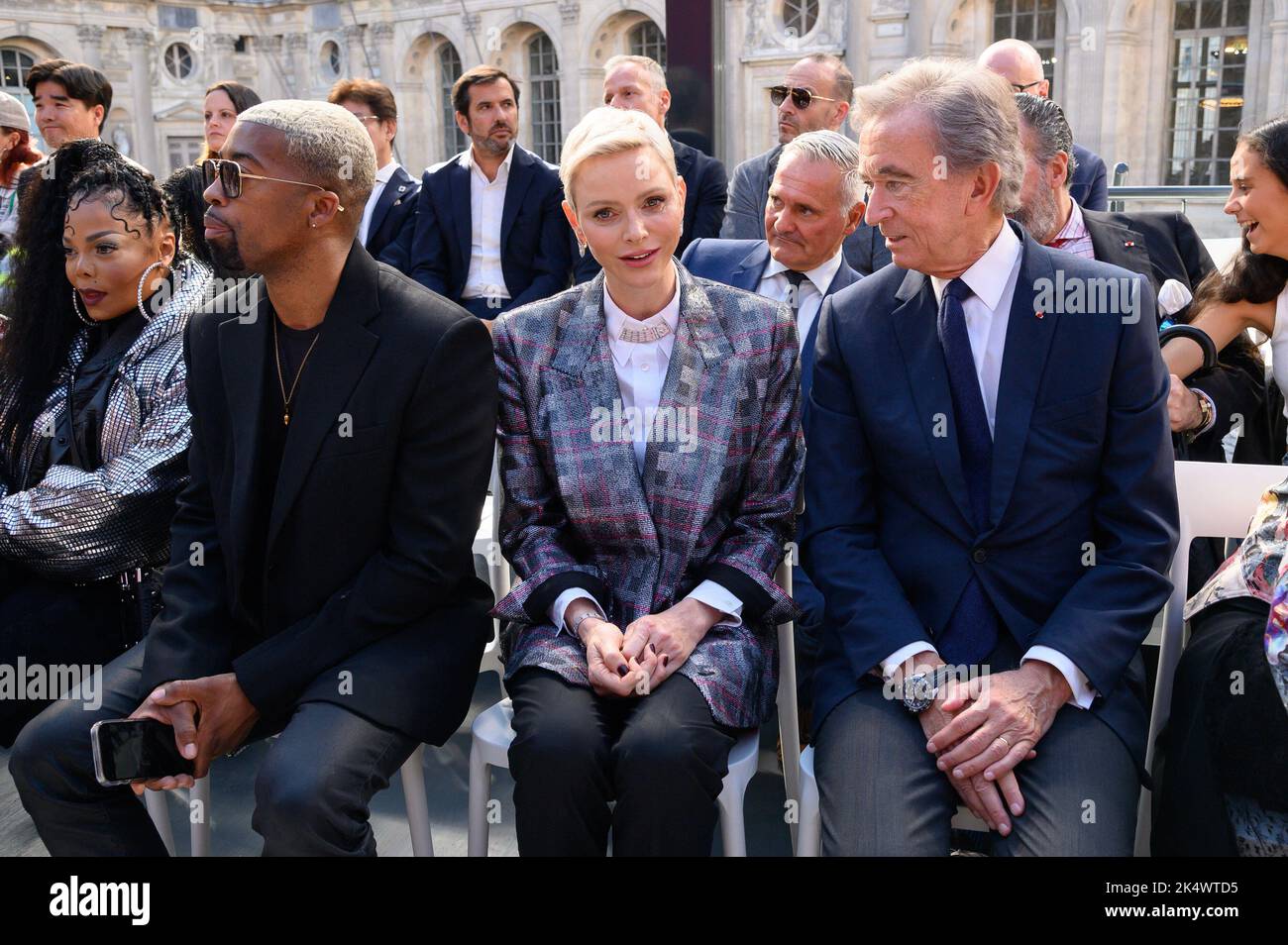 Paris, France. 04th Oct, 2022. Janet Jackson, guest, Charlene Princess ...