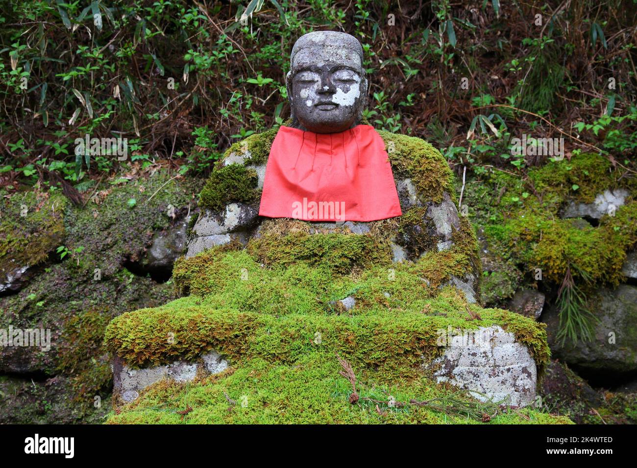 Japan monument - Narabi Jizo statue in Nikko forest by Kanmangafuchi ...