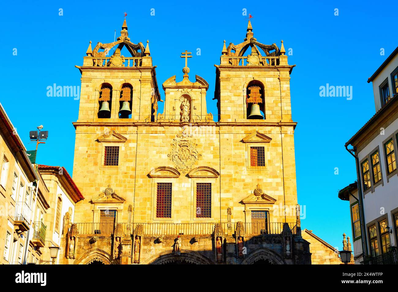 Old church view in sunset light, Braga, Porto, Portugal Stock Photo - Alamy