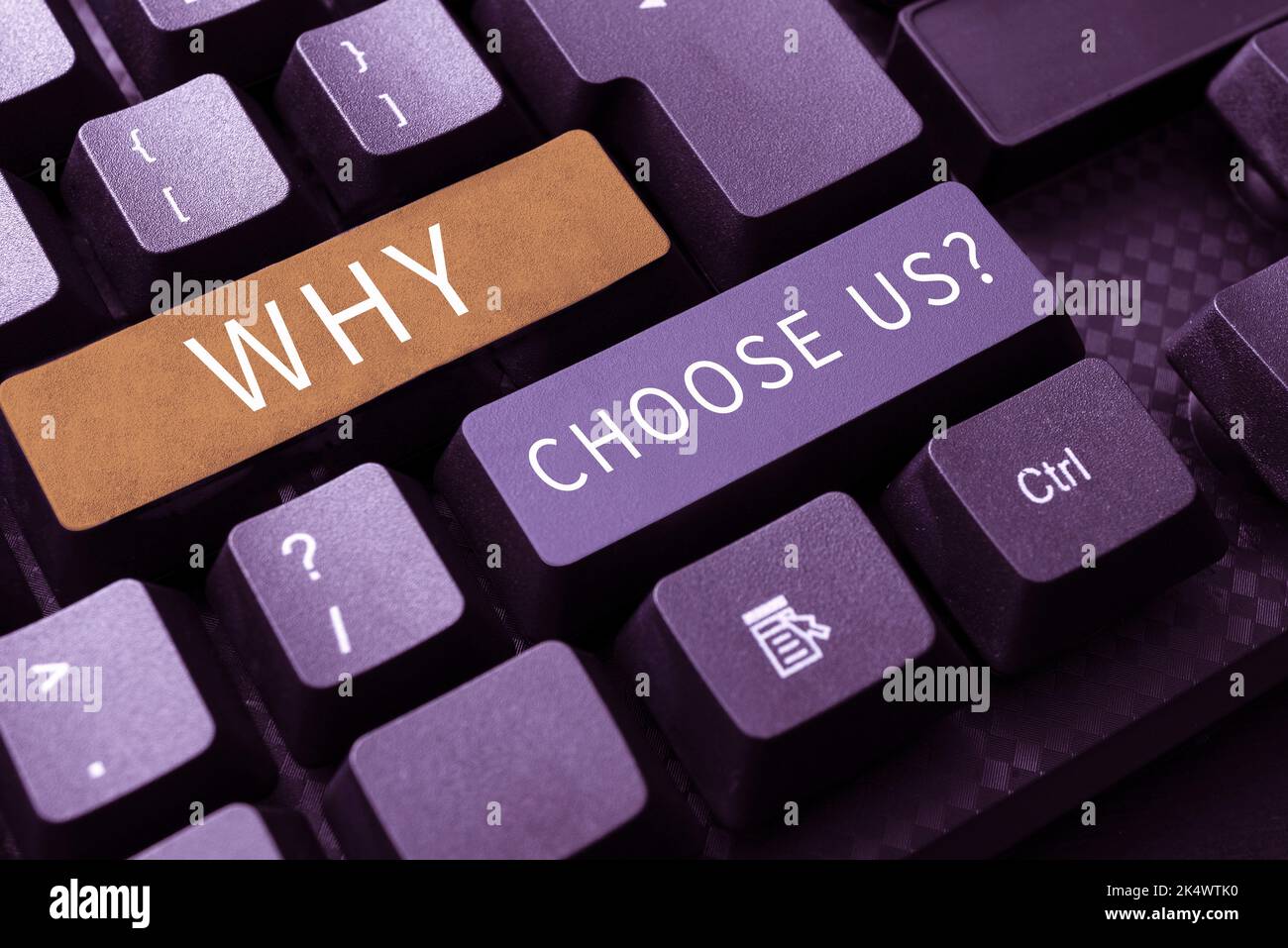 Handwriting text Why Choose Us Question. Conceptual photo Reasons for ...