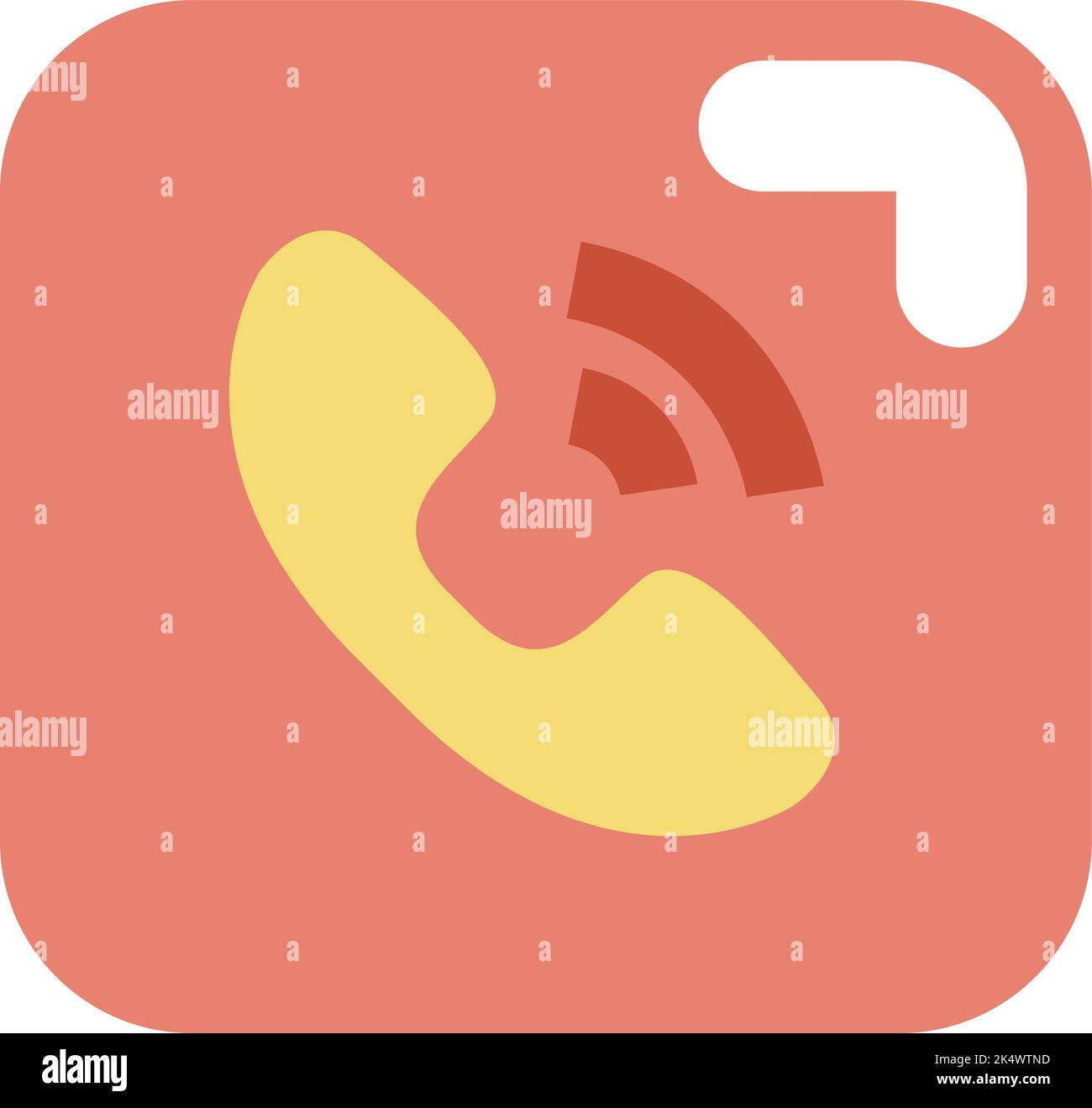 Delivery call, illustration, vector on a white background Stock Vector ...