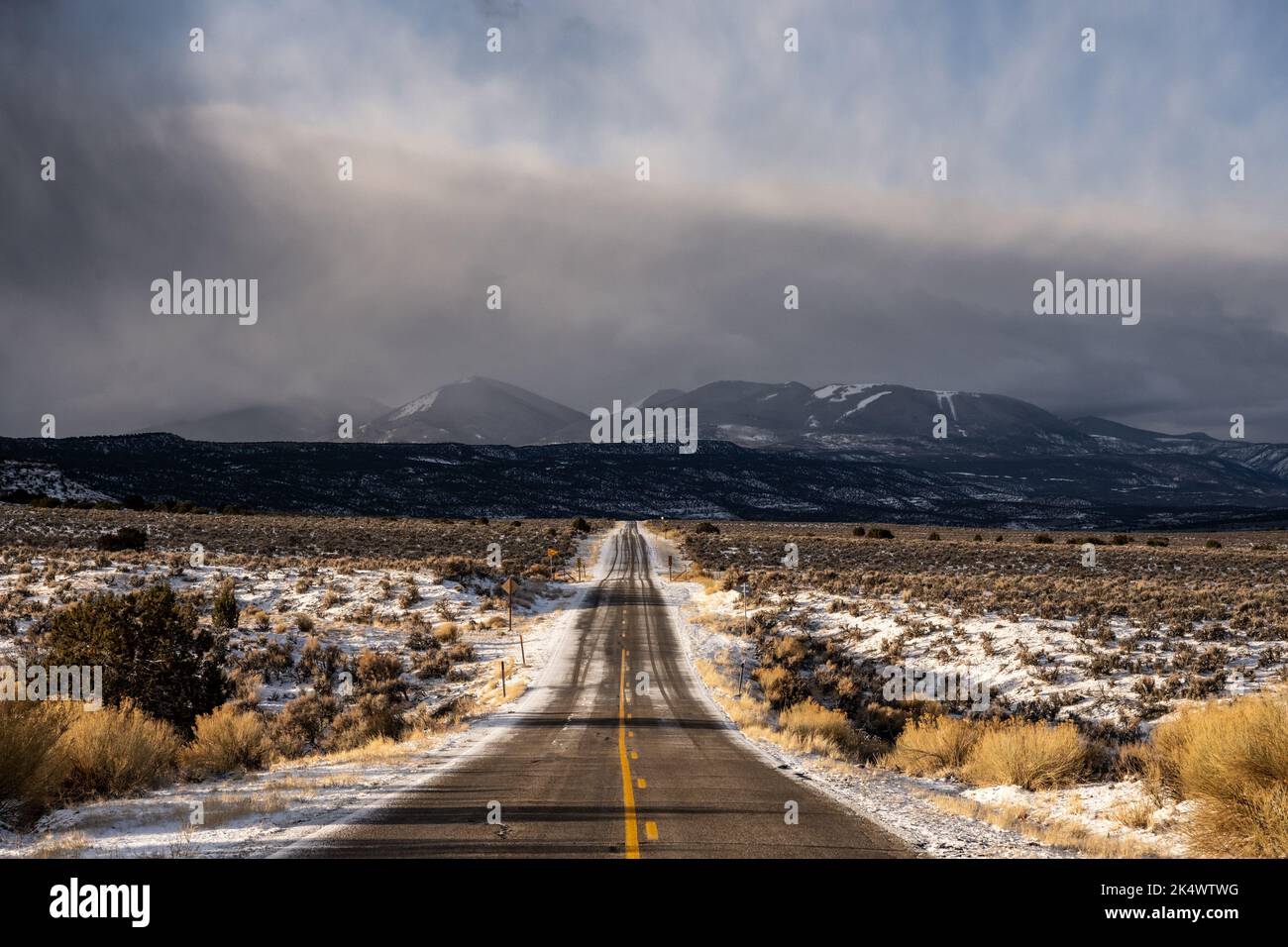 Snow Clouds Forming Over Utah 211 On The Way To The Needles District of ...