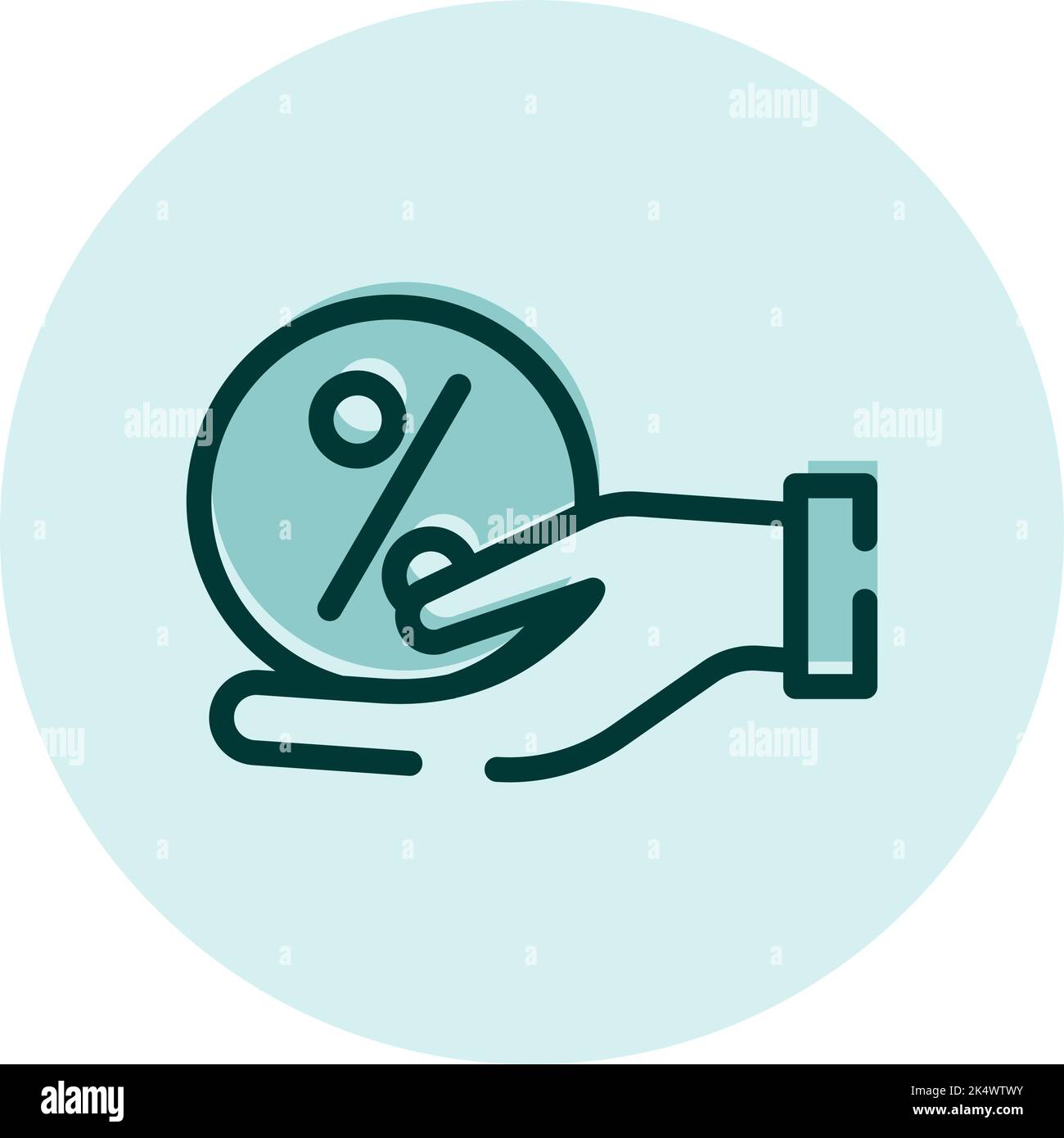 Financial salary loan, illustration, vector on a white background Stock ...