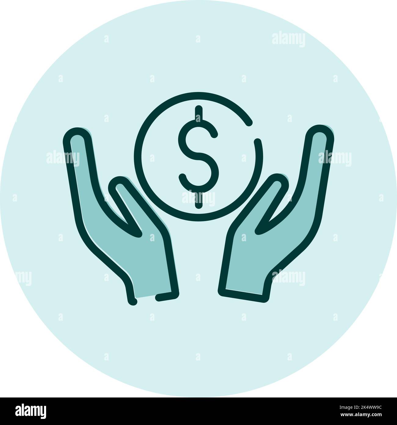 Money savings, illustration, vector on a white background Stock Vector ...