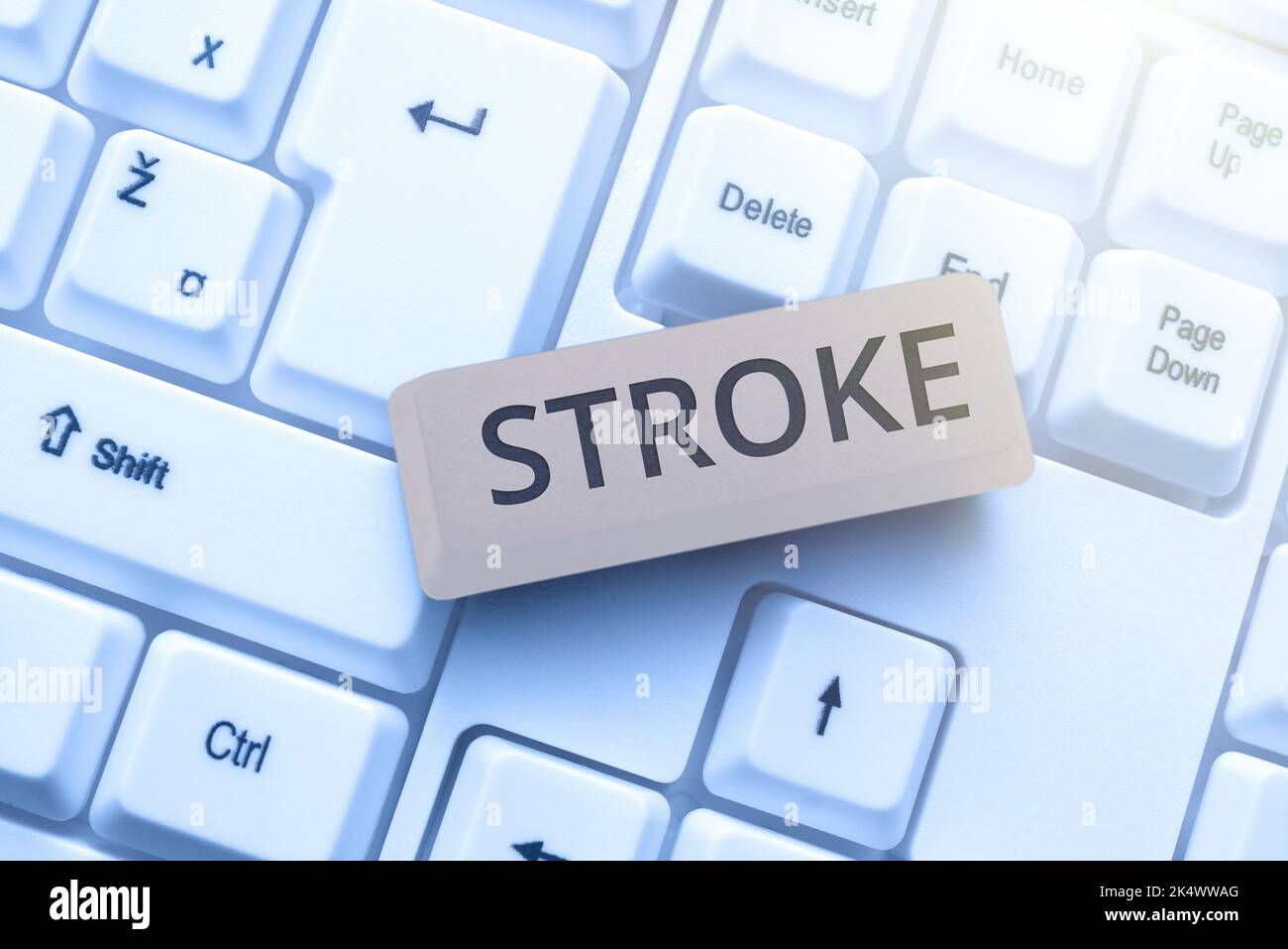 Writing displaying text Stroke. Conceptual photo caused by bleeding ...