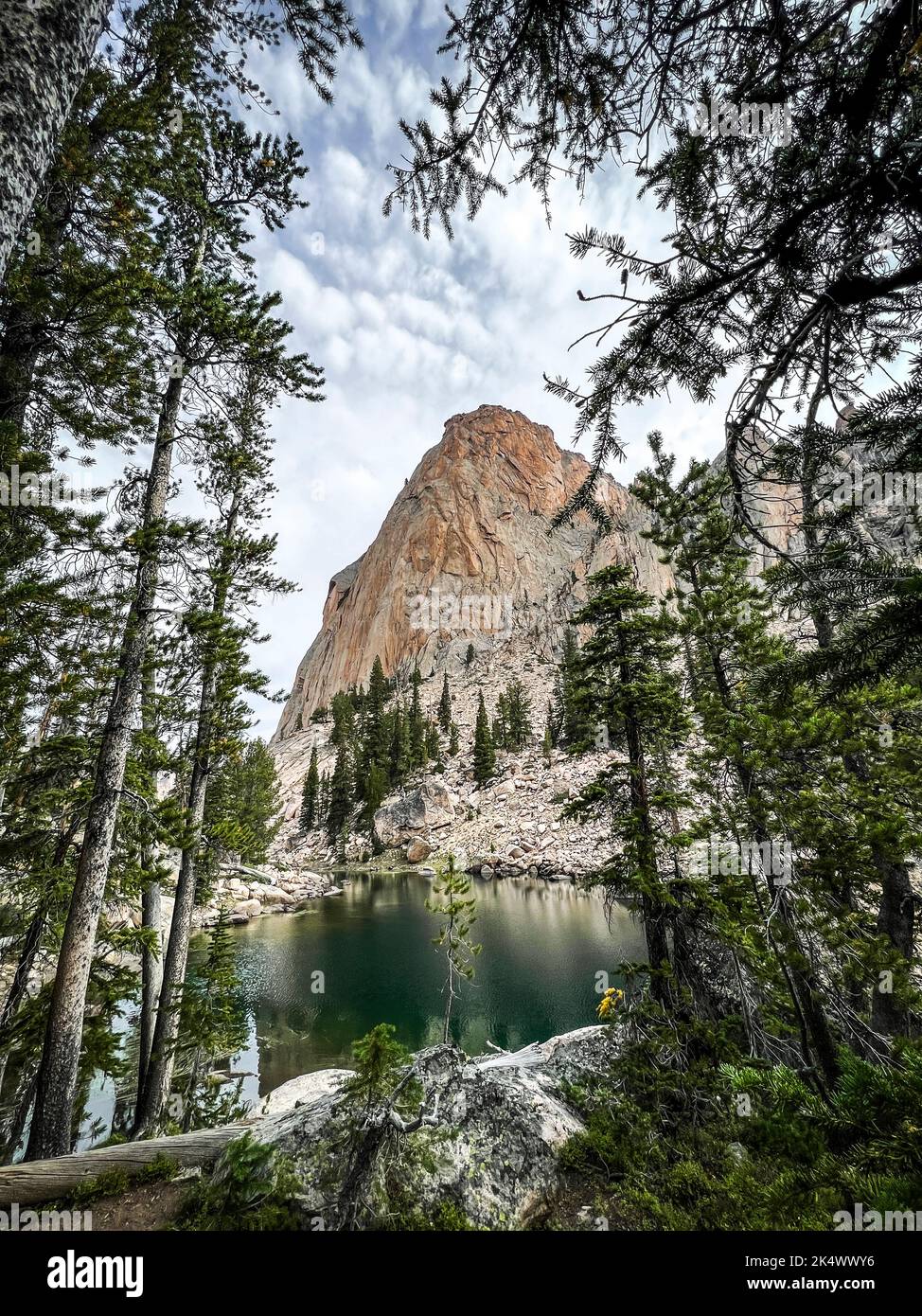 Elephant's Perch in the Sawtooth Mountains Stock Photo - Alamy