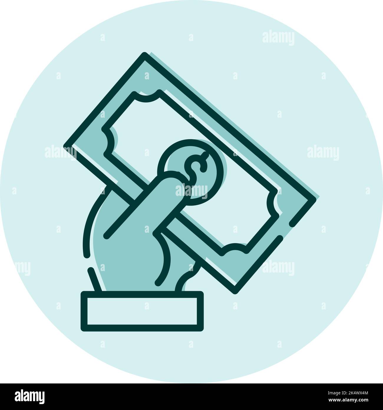 Financial land money, illustration, vector on a white background Stock ...