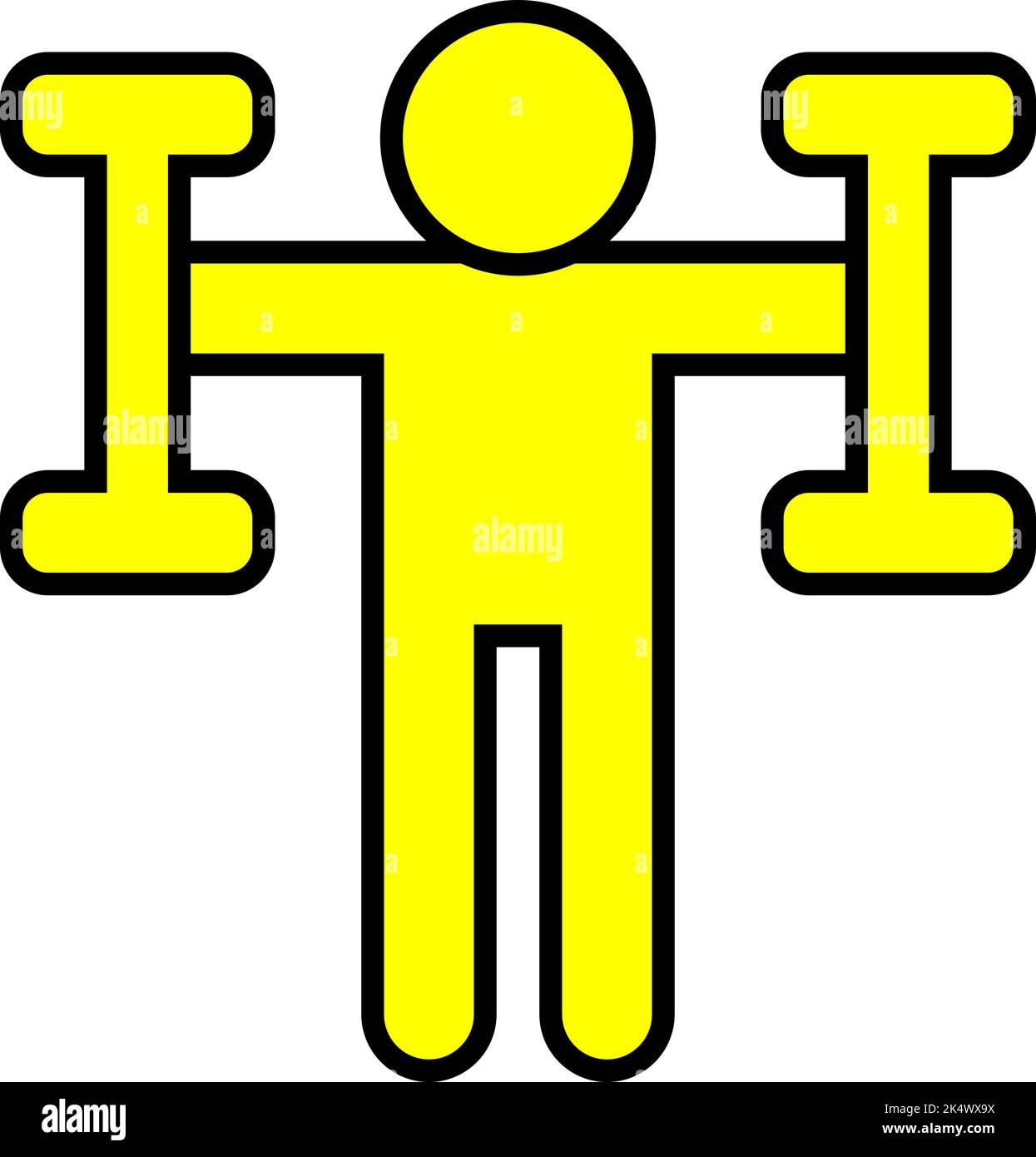 Fitness training vector vectors Stock Vector Images - Alamy