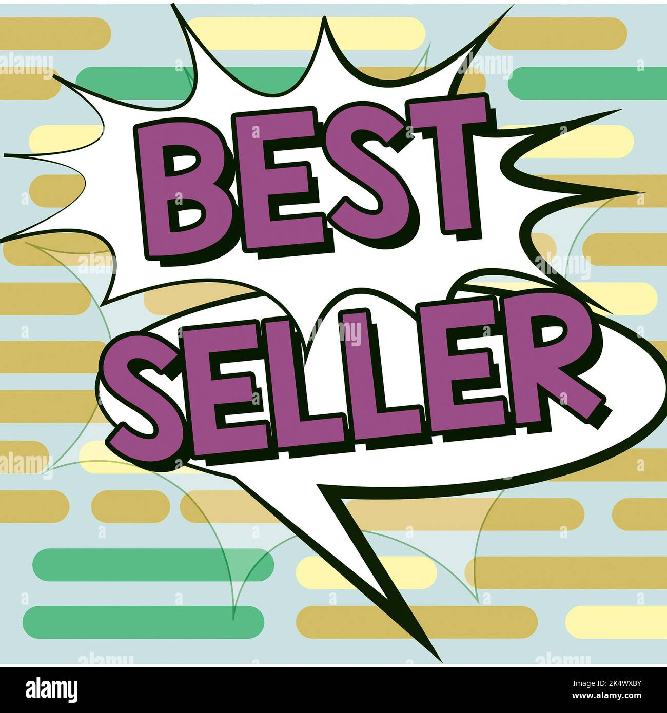 Text showing inspiration Best Seller. Word Written on a highlypurchased ...