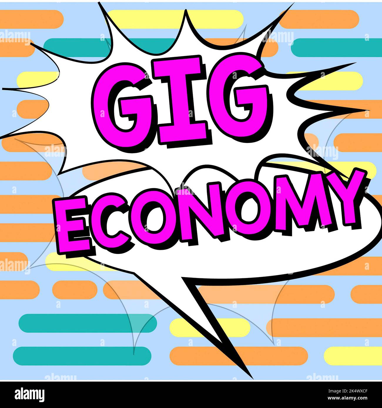 Conceptual caption Gig Economy. Business concept a market system ... Conceptual caption Gig Economy. Business concept a market system ...