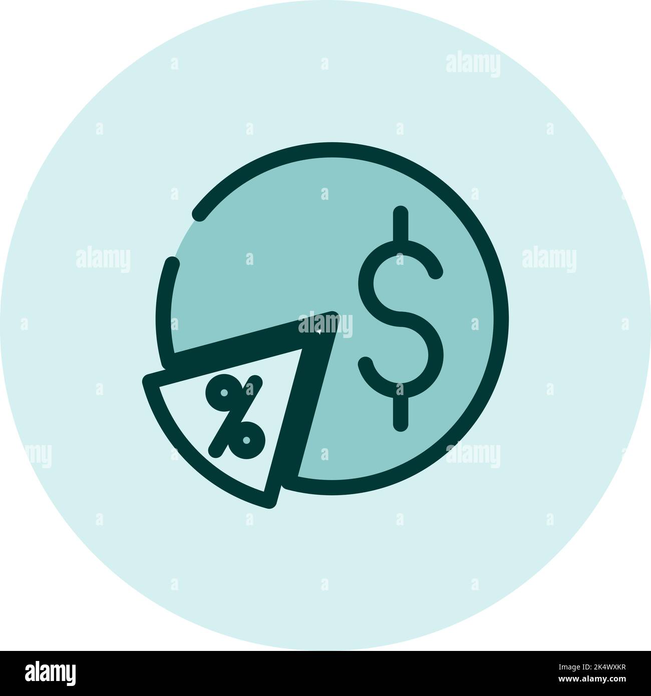 Business divident, illustration, vector on a white background Stock ...