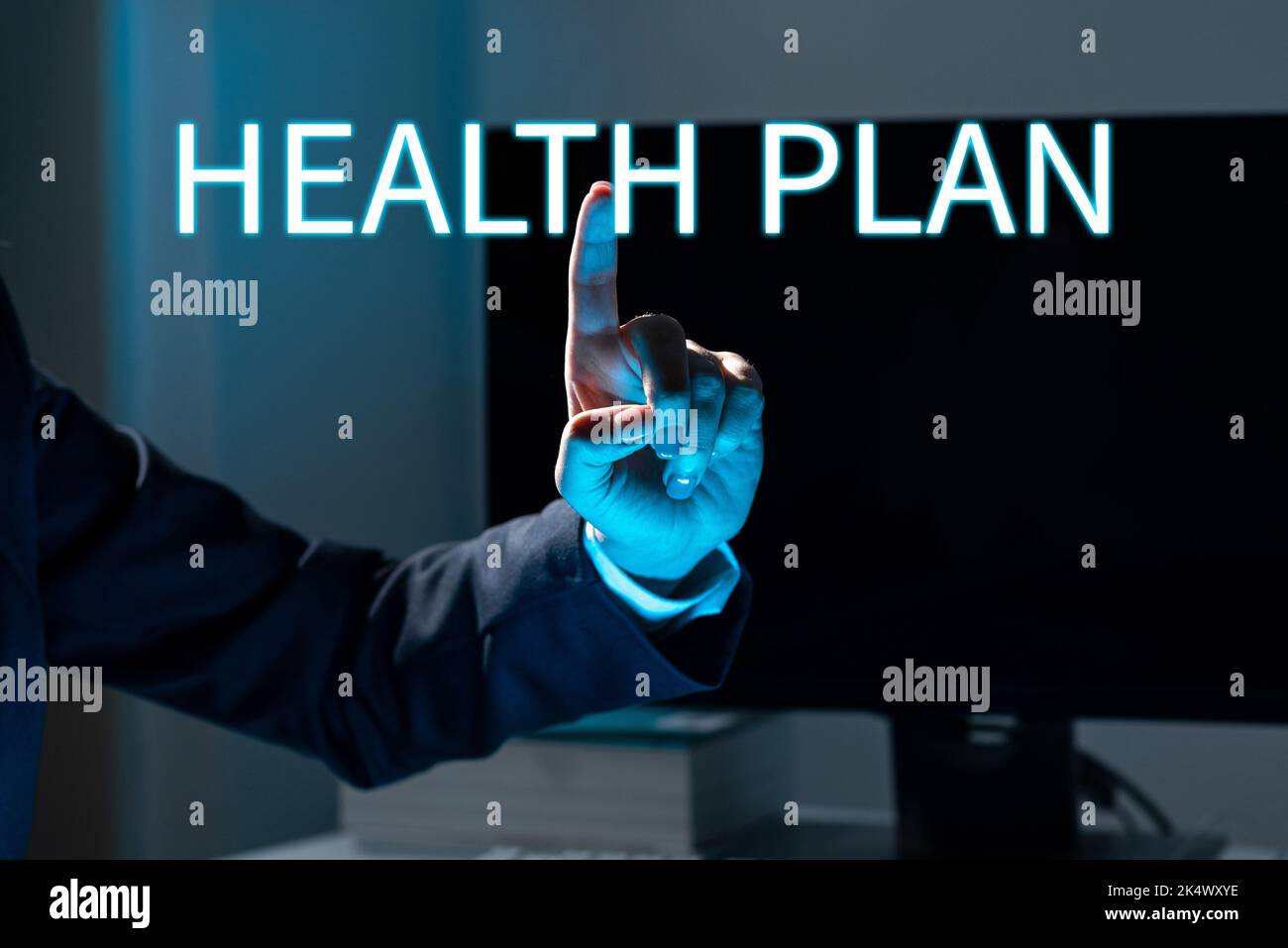 Conceptual display Health Plan. Internet Concept type of insurance that ...