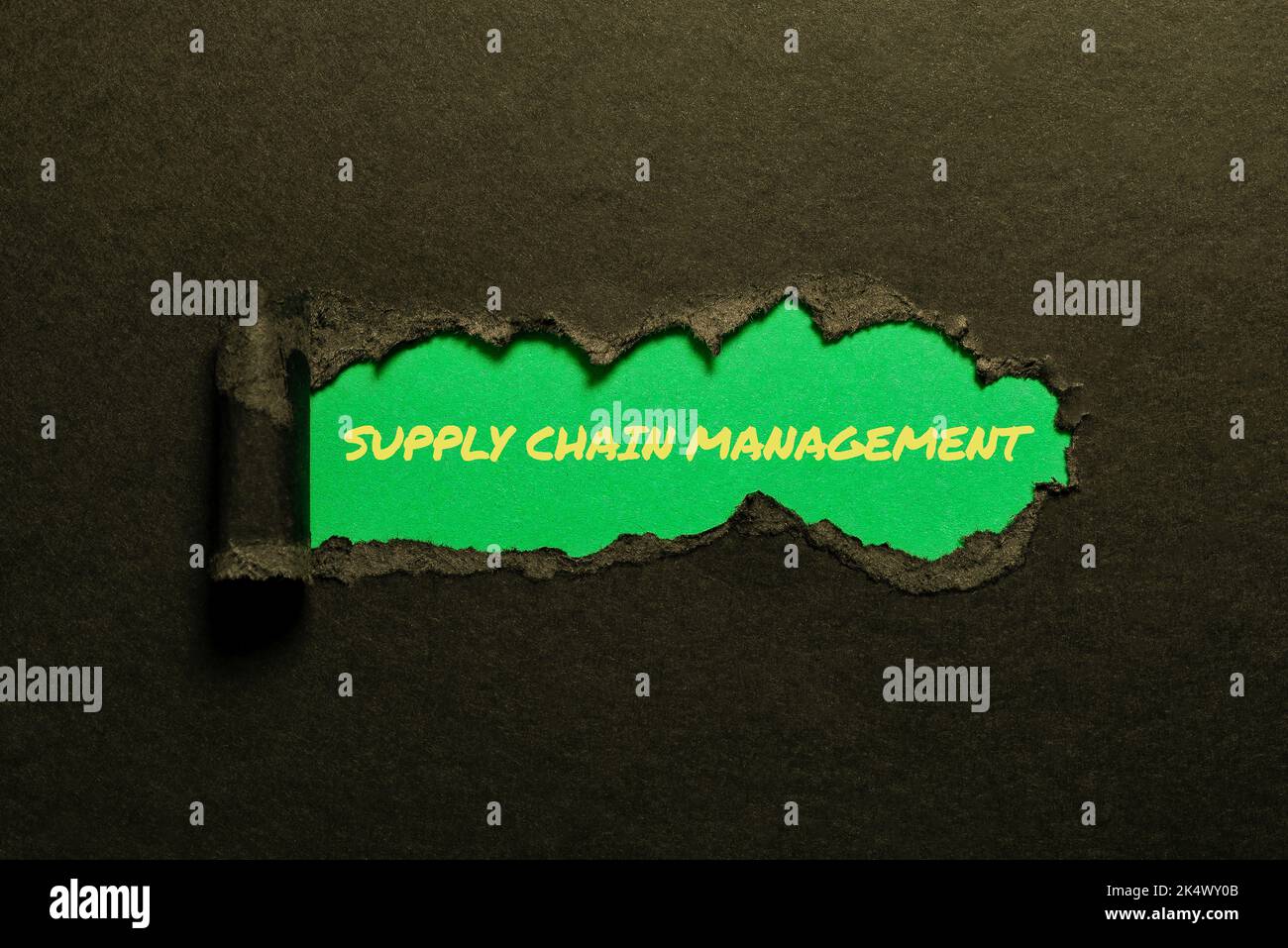 Sign displaying Supply Chain Management. Word Written on Aspects of ...