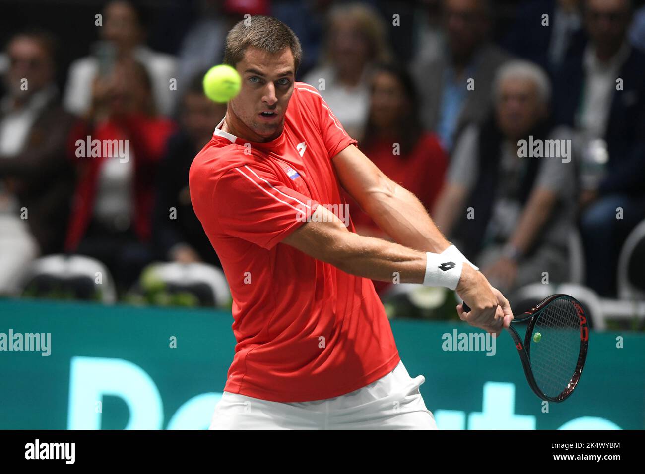 Borna Gojo (Croatia). Davis Cup Finals, Group A (Bologna Stock Photo ...