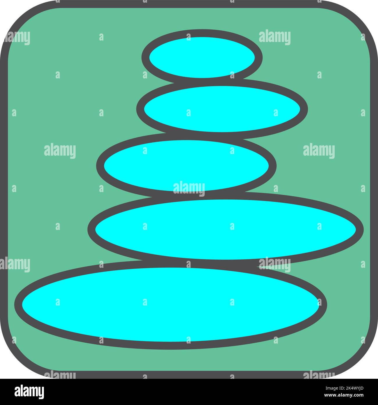 Zen path, illustration, vector on a white background Stock Vector Image ...