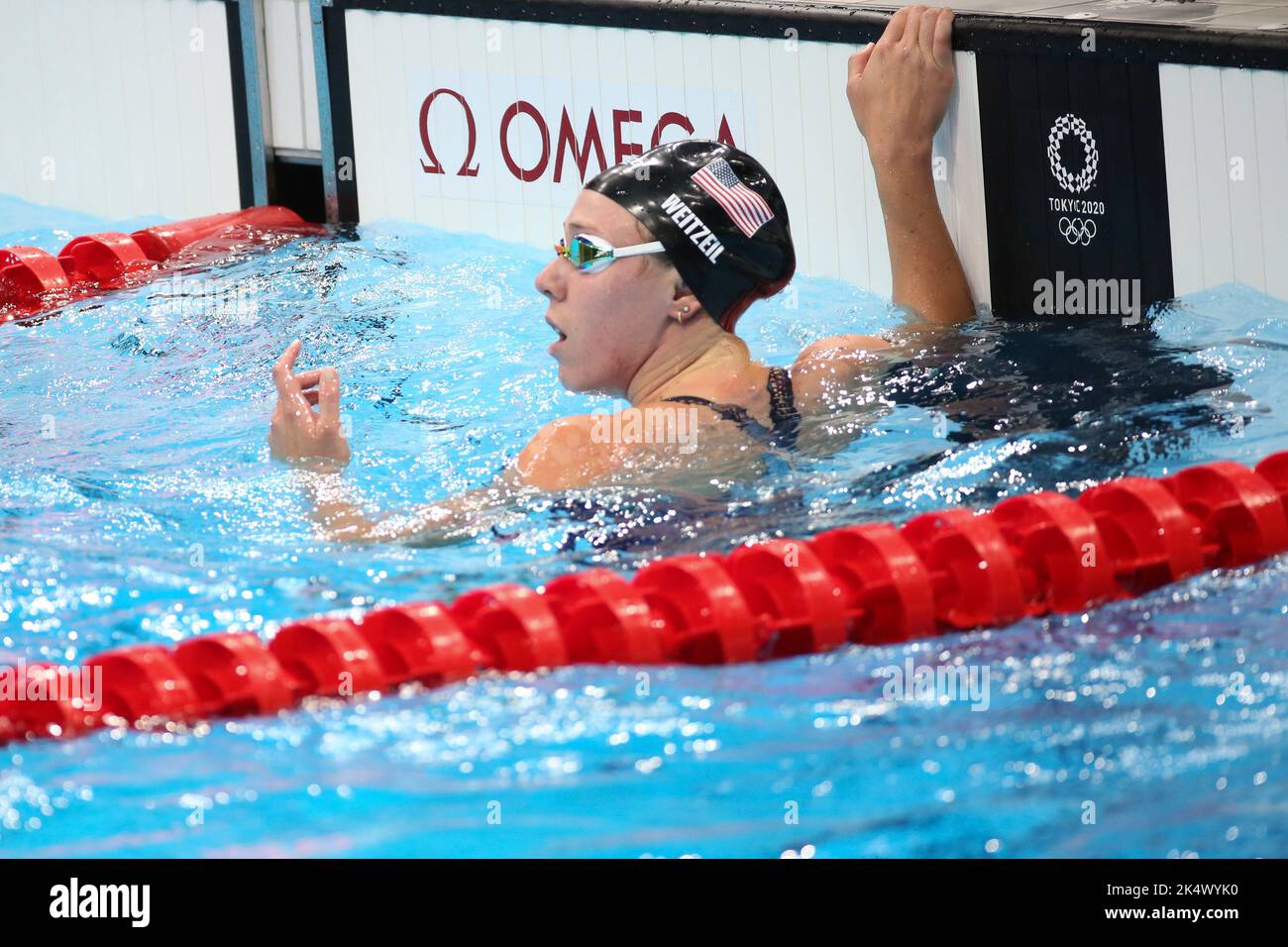 AUGUST 1st, 2021 - TOKYO, JAPAN: Abbey WEITZEIL of United States reacts ...