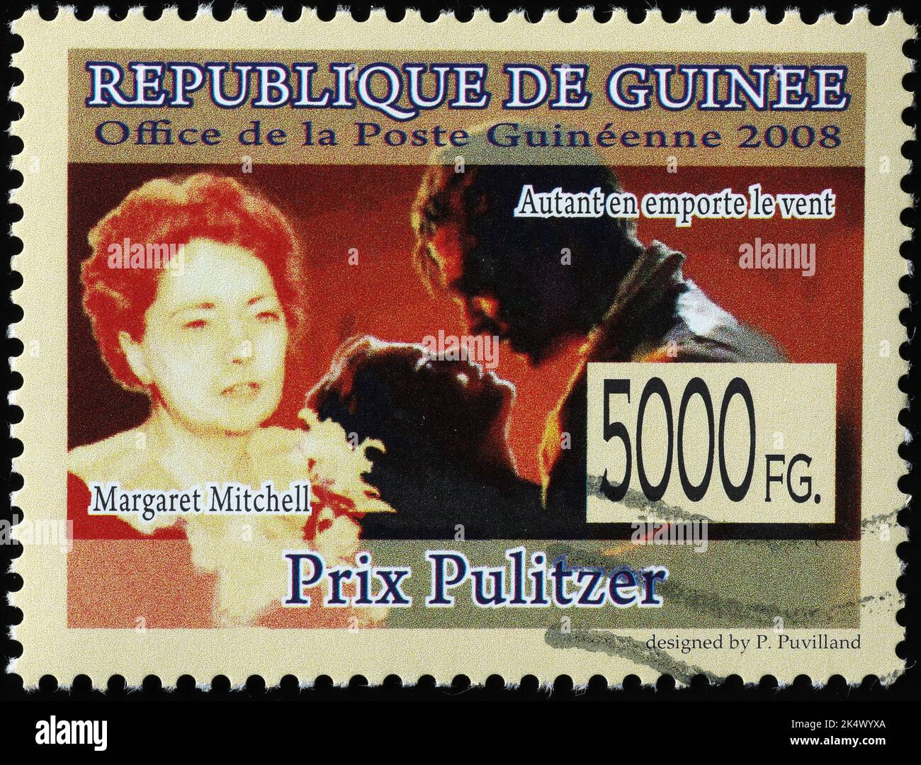 Pulitzer prize Margaret Mitchell on postage stamp Stock Photo - Alamy