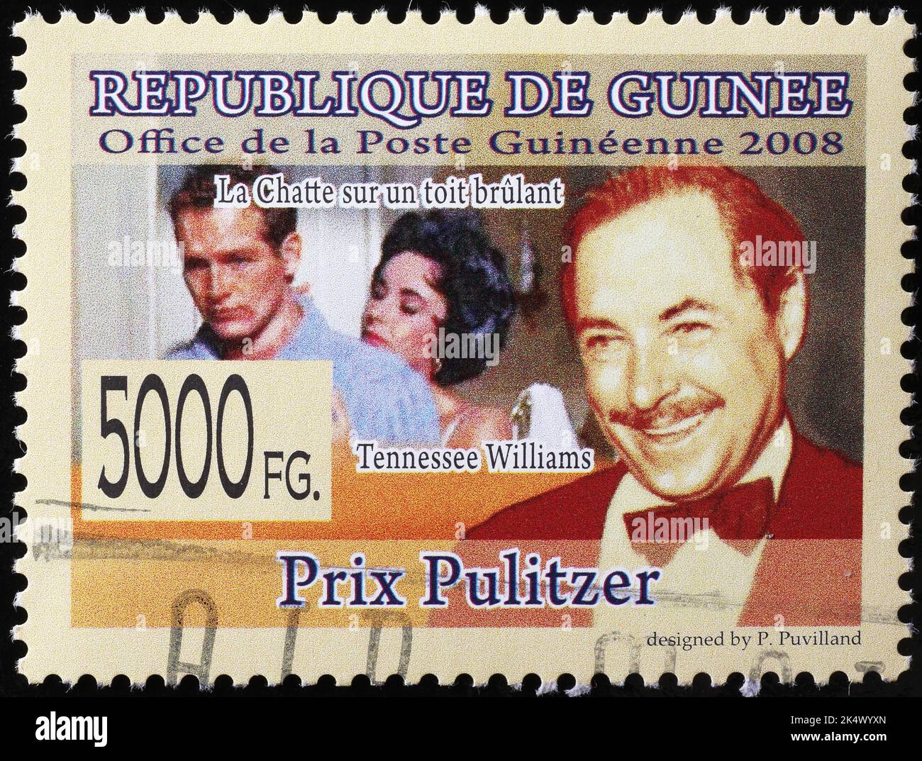 Pulitzer prize Tennessee Williams on postage stamp Stock Photo - Alamy