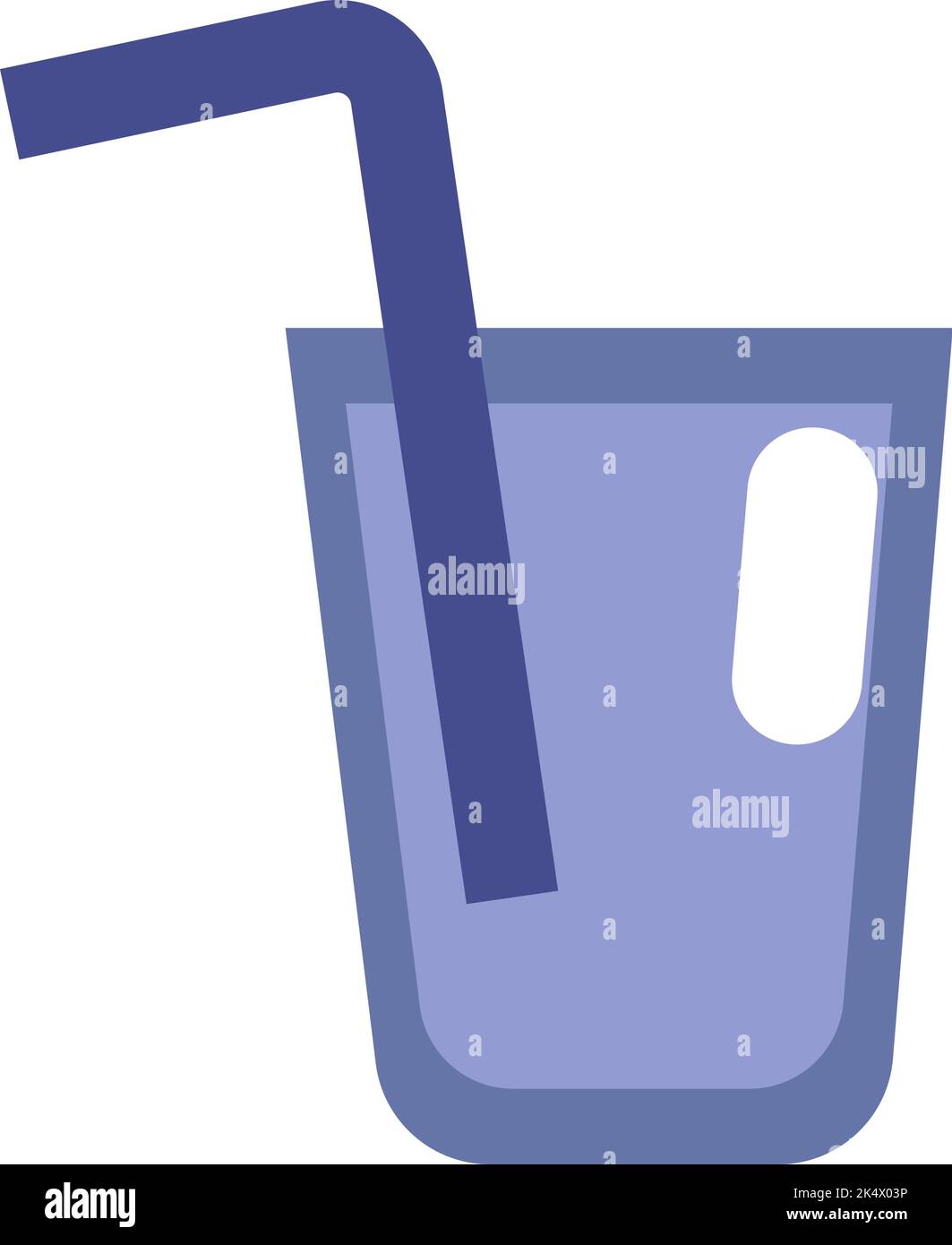 Juice glass, illustration, vector on a white background Stock Vector ...
