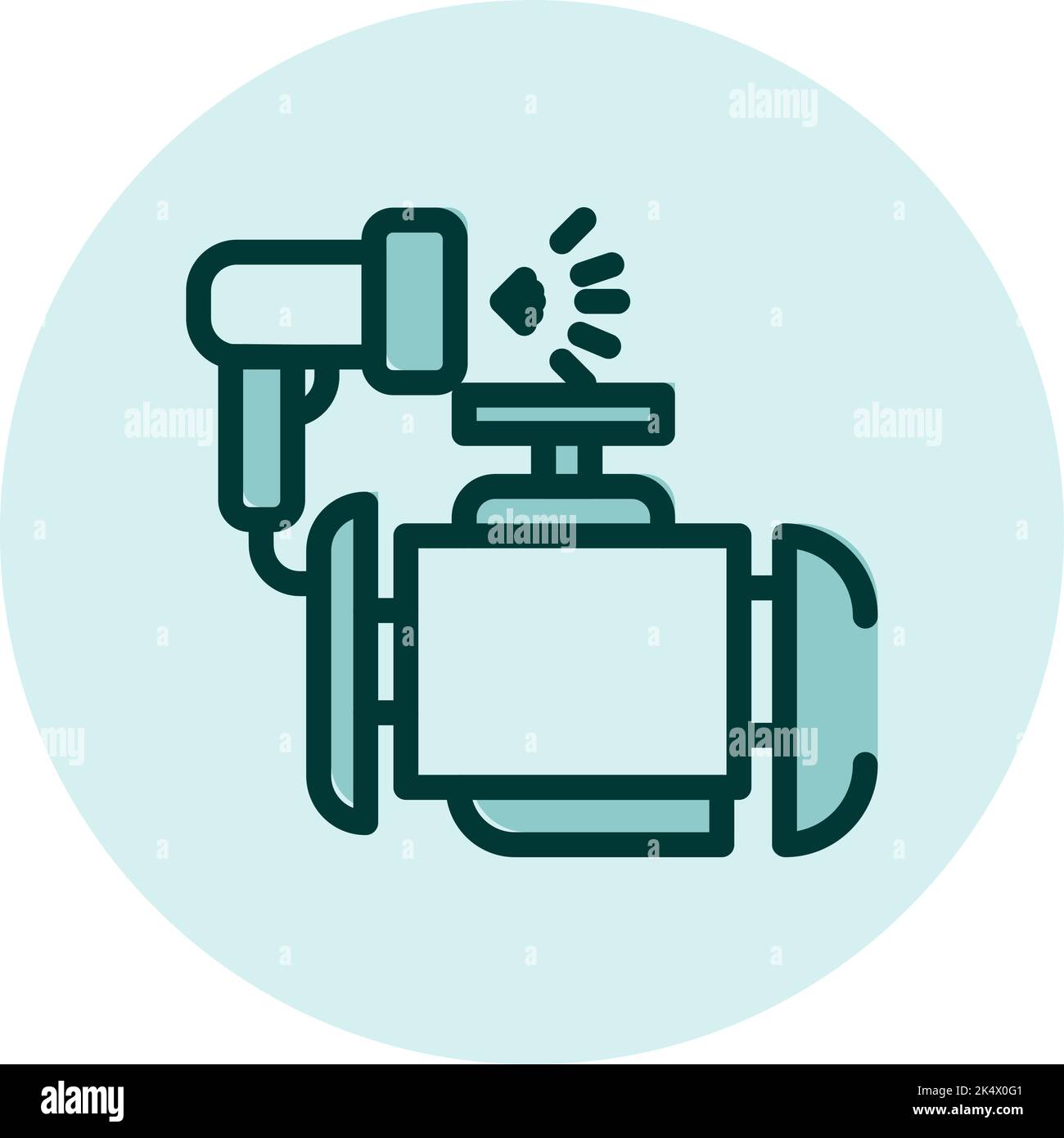 Car engine washing, illustration, vector on a white background Stock ...