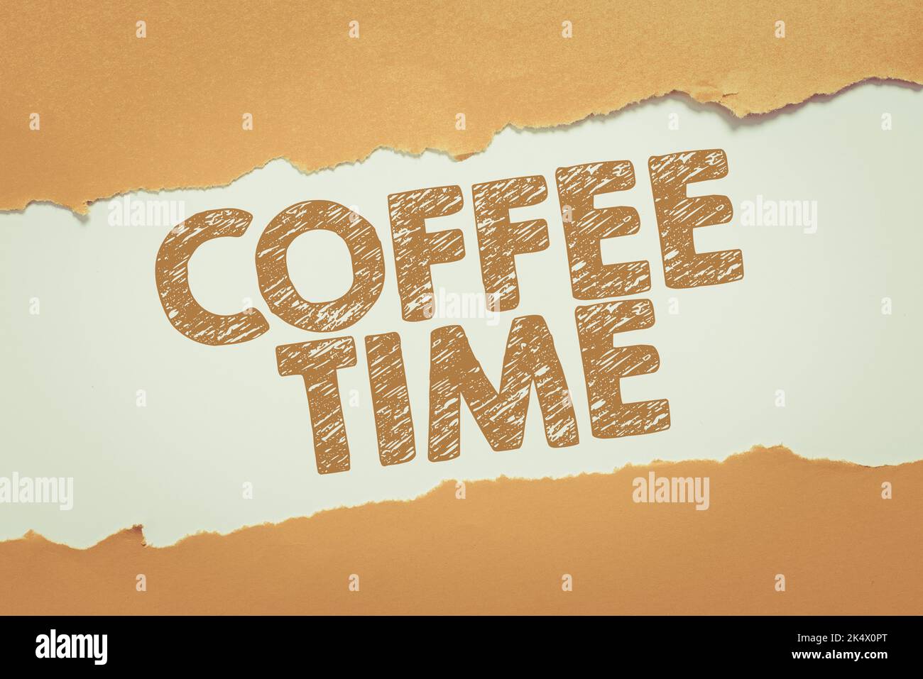 Writing displaying text Coffee Time. Word Written on a chosen period ...