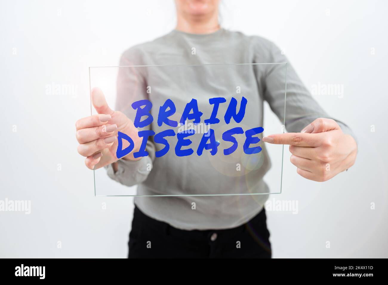 Handwriting text Brain Disease. Conceptual photo a neurological ...