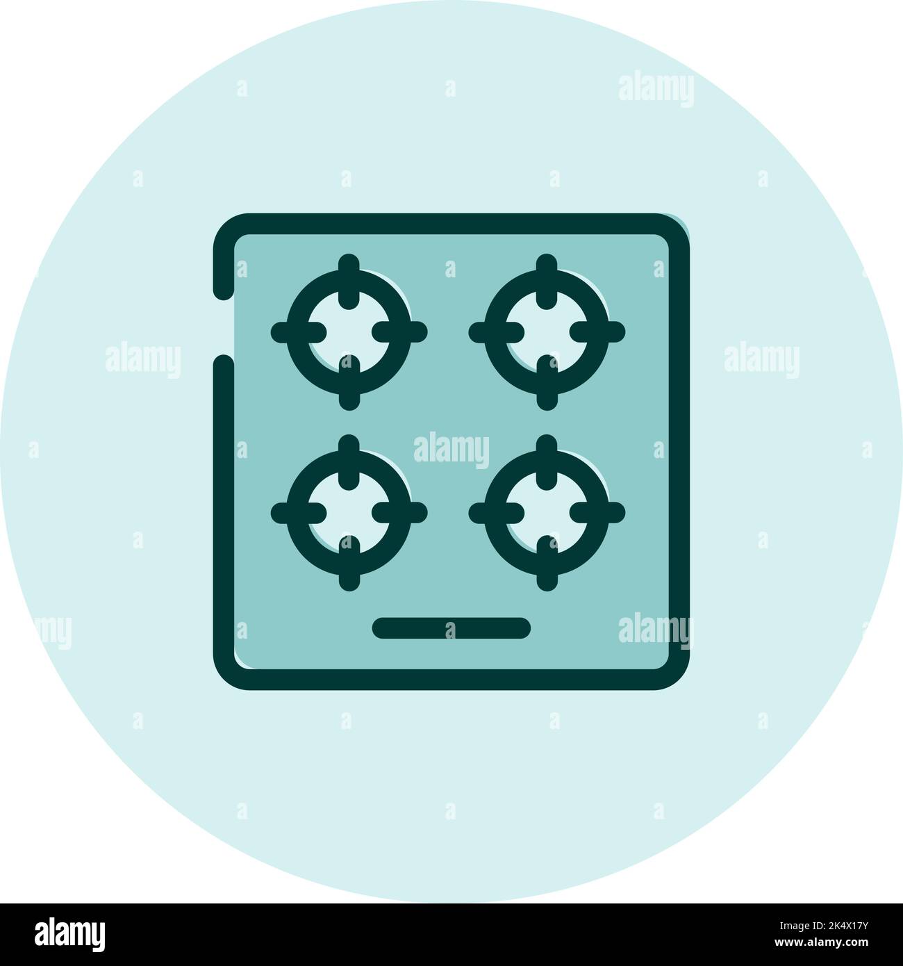 Modern electric stove Stock Vector Images - Alamy
