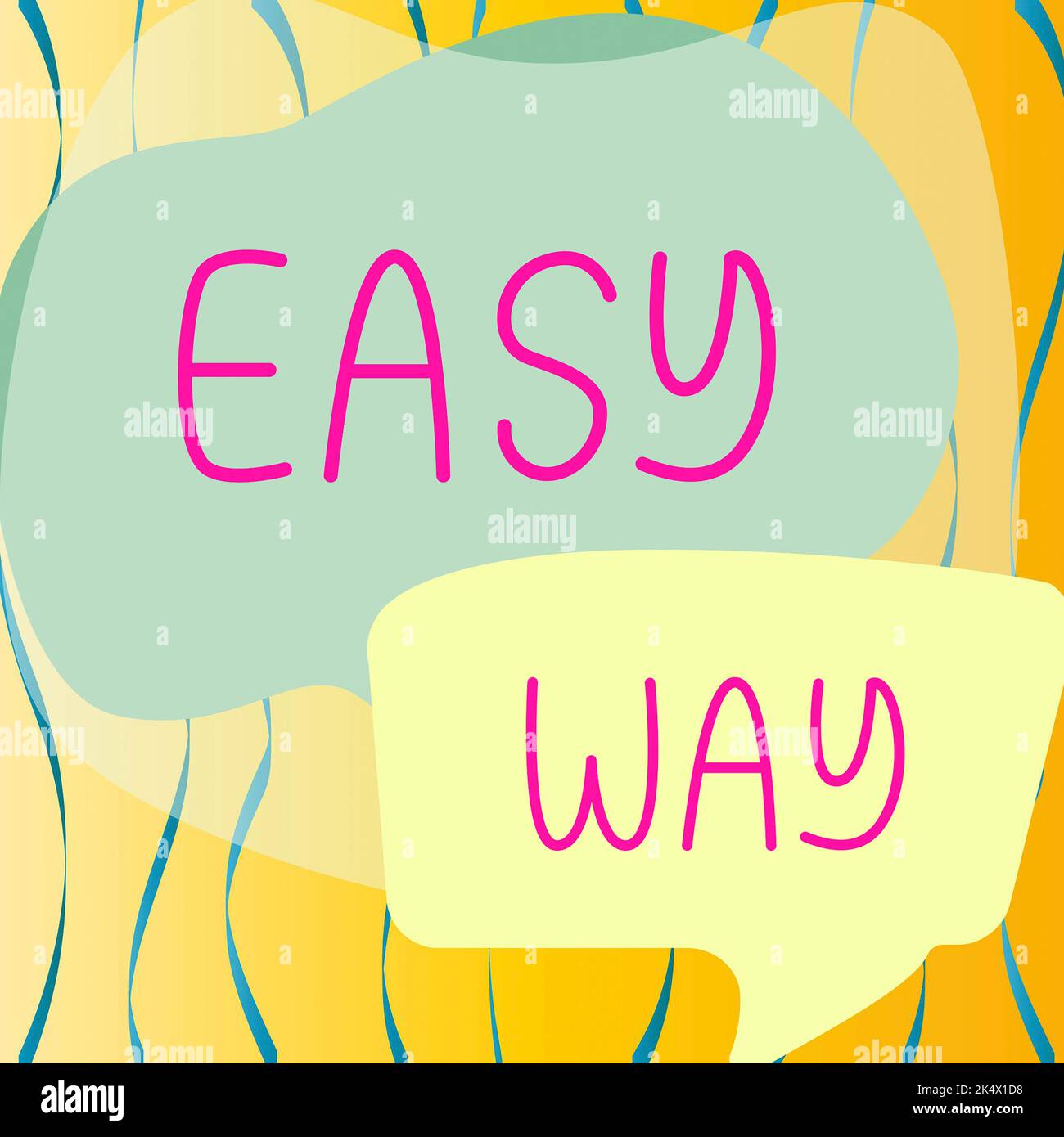 Inspiration showing sign Easy Way. Concept meaning making hard decision ...