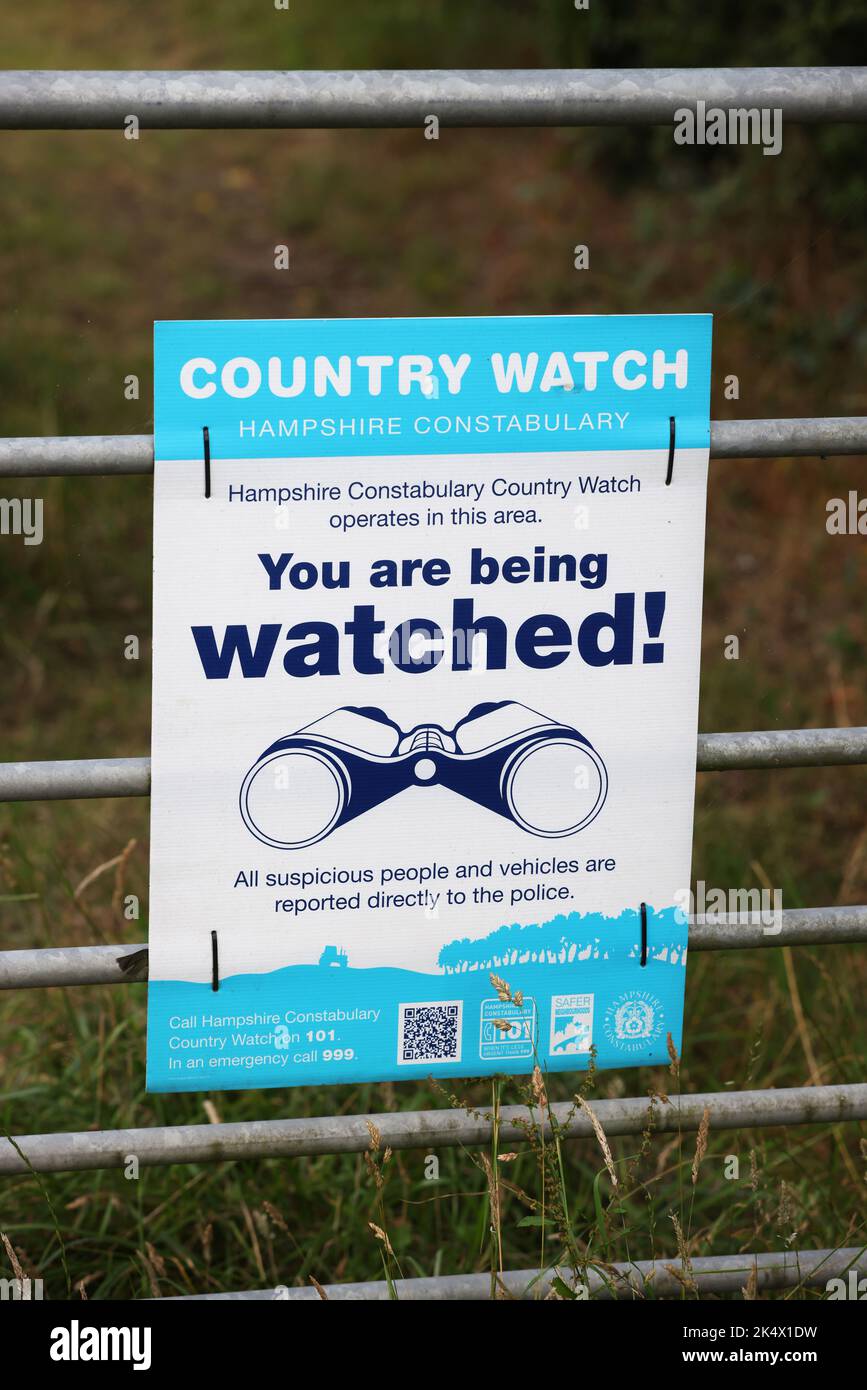 Country watch sign hi-res stock photography and images - Alamy