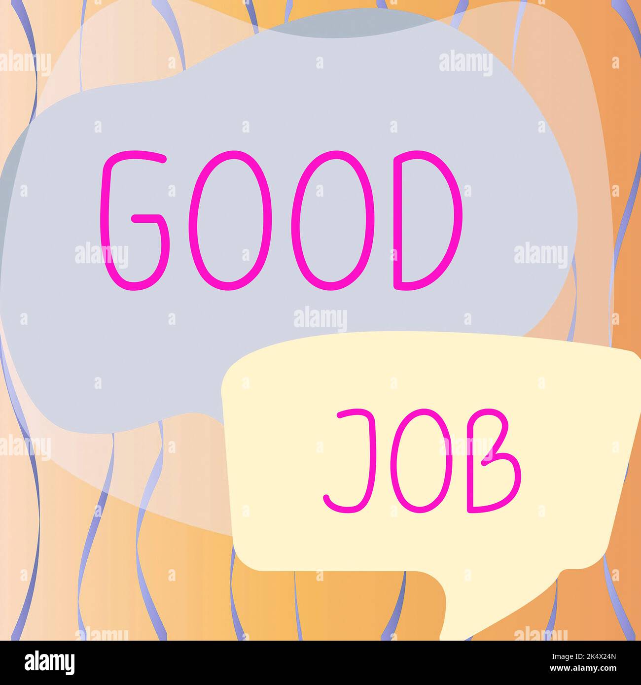 Text sign showing Good Job. Business showcase encourage someone for his ...