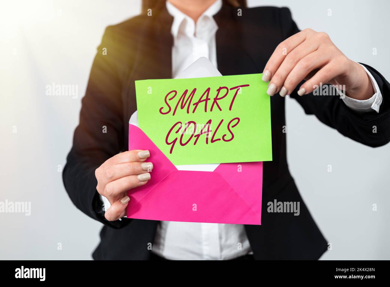 Inspiration showing sign Smart Goals. Business concept mnemonic used as ...