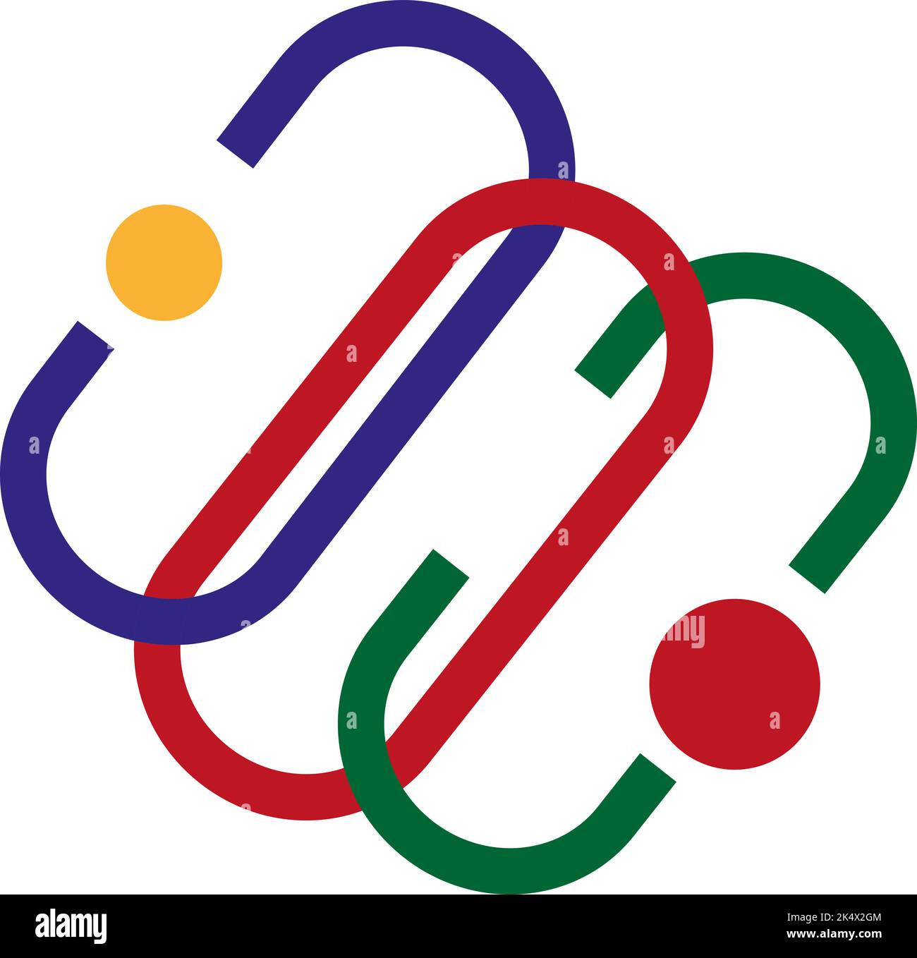 Three tilted figures logo, illustration, vector on a white background ...