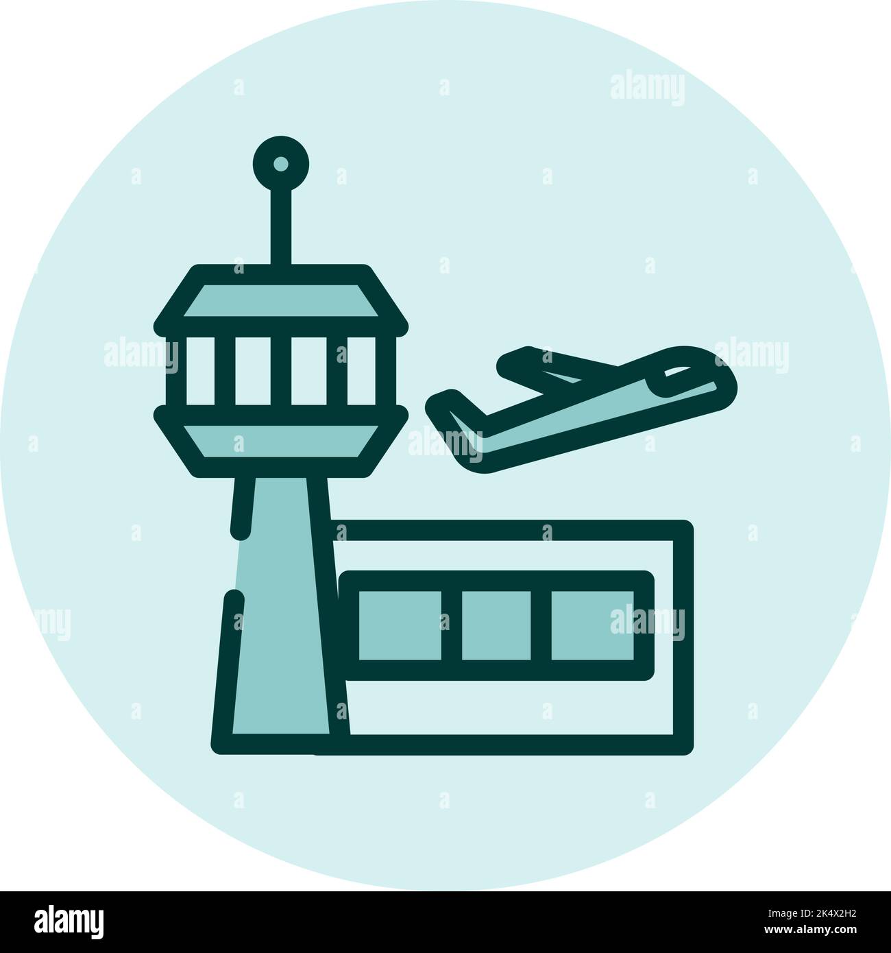 Airplane modern building Stock Vector Images - Alamy