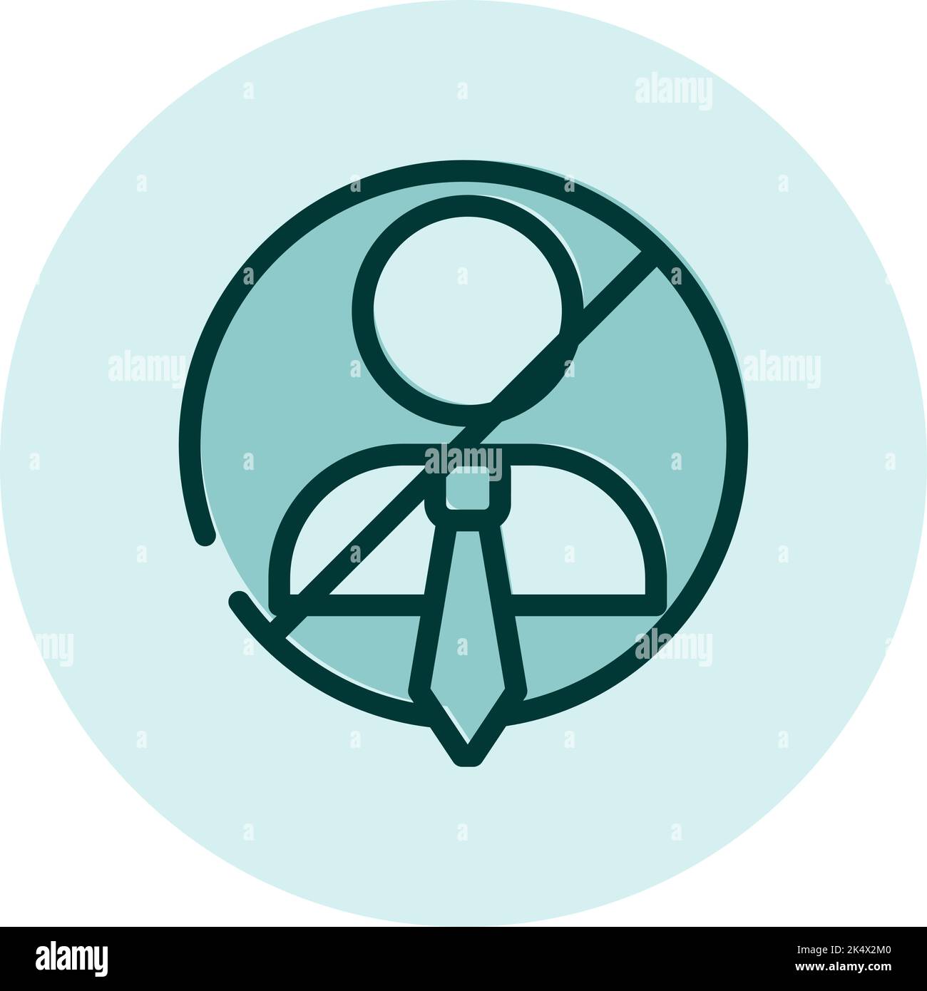 Employee benefits no uniform, illustration, vector on a white ...