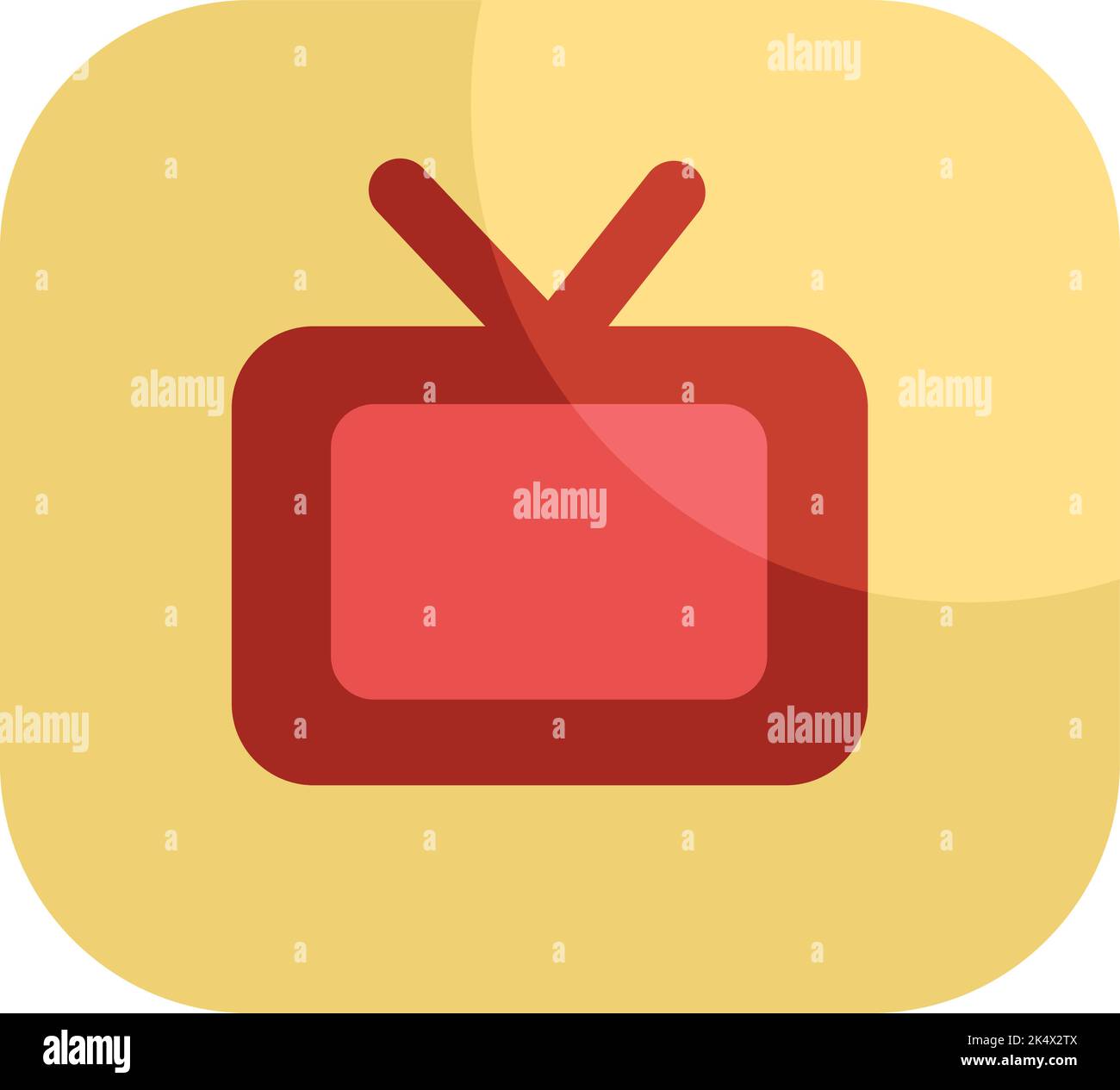 Watching TV, illustration, vector on a white background Stock Vector ...