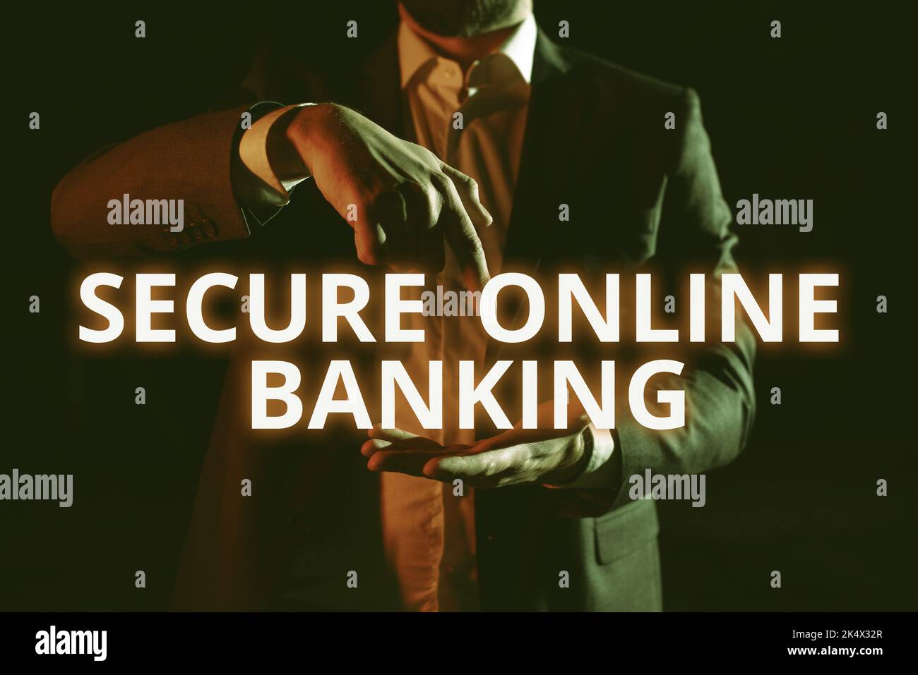 Text showing inspiration Secure Online Banking. Concept meaning protect ...