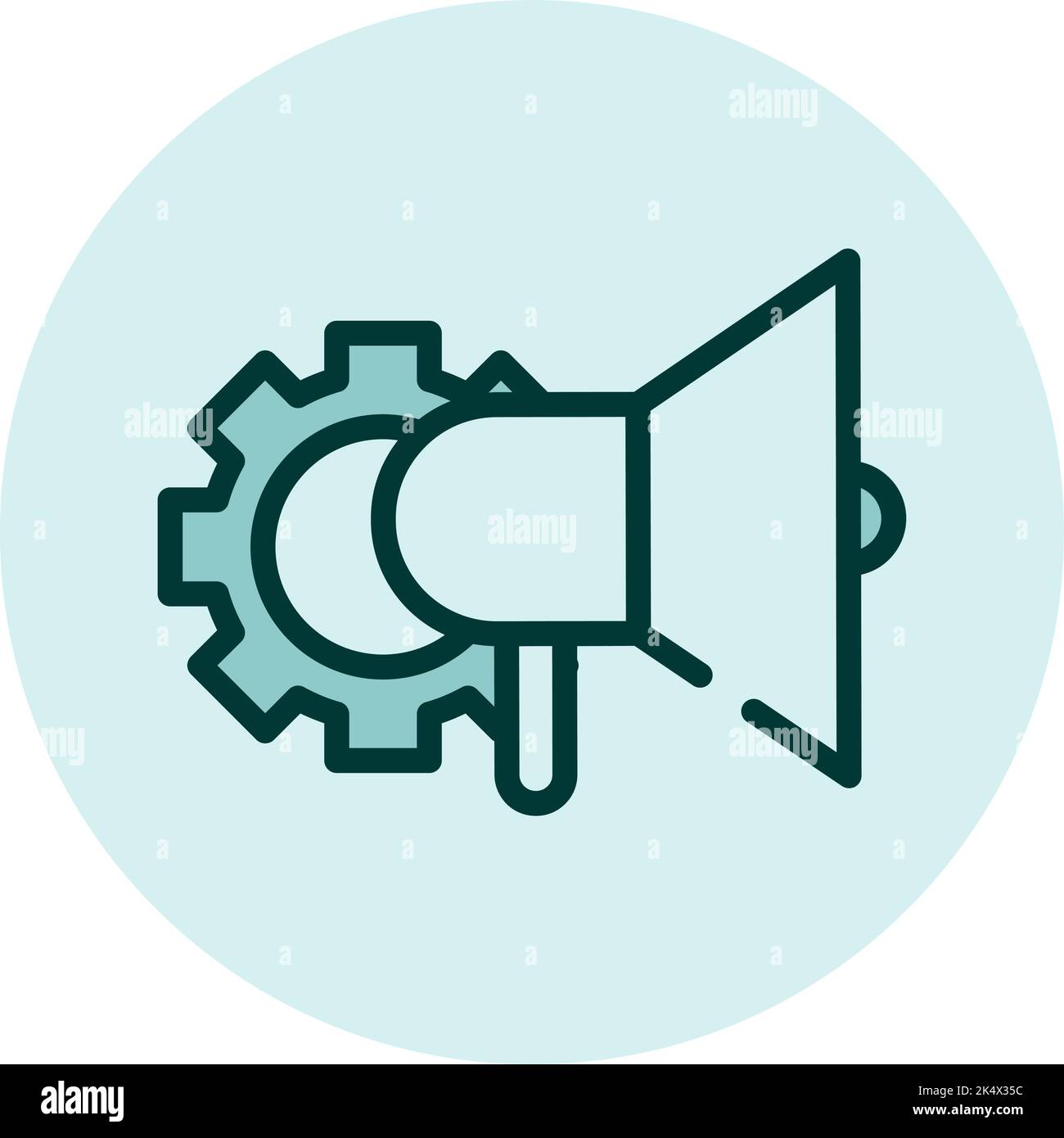 Marketing optimization, illustration, vector on a white background ...