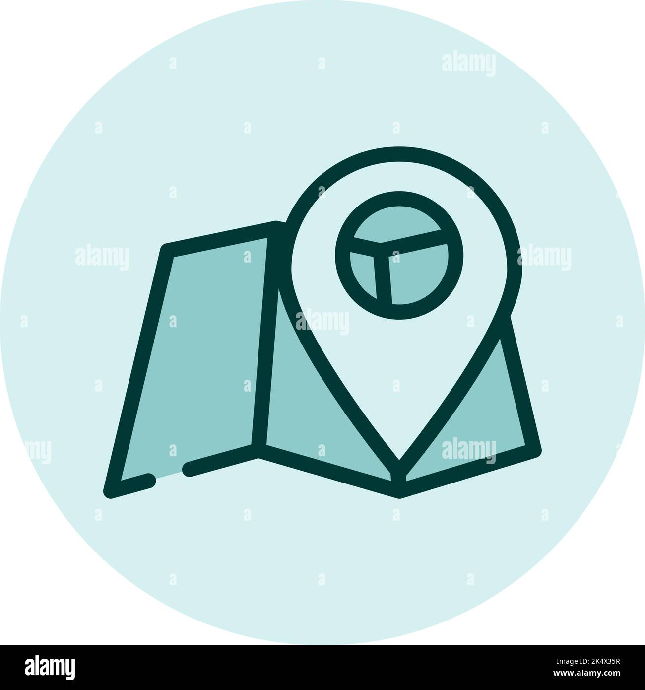 Marketing location, illustration, vector on a white background Stock ...