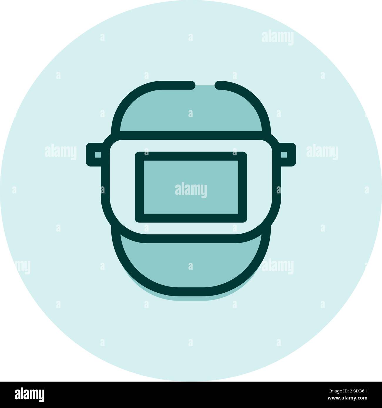 Protective working mask, illustration, vector on a white background ...