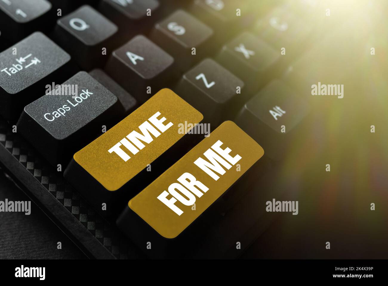 Conceptual display Time For Me. Word Written on the practice of taking ...